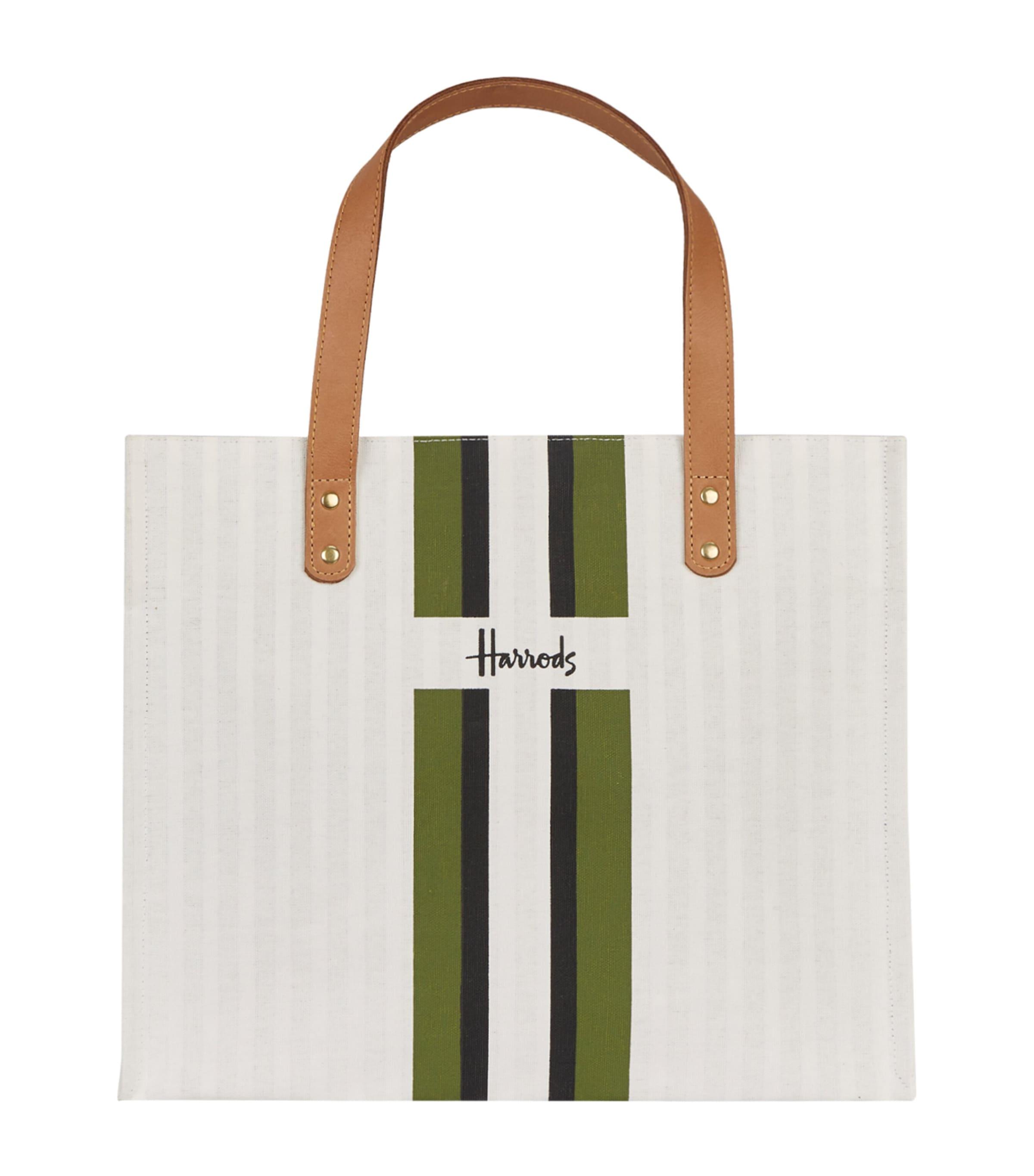 Harrods Logo Stripe Shopper Bag | Lyst