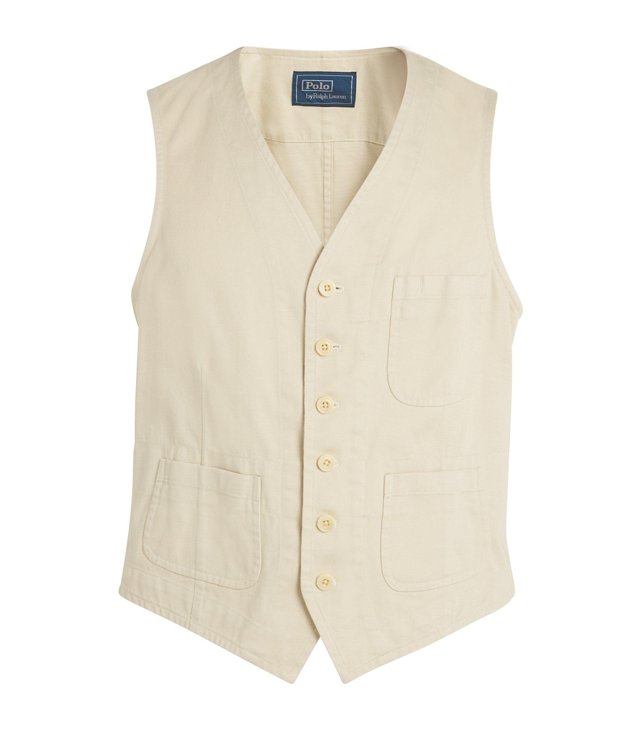 Polo Ralph Lauren X Wimbledon Cotton Tailored Vest in Natural for Men ...