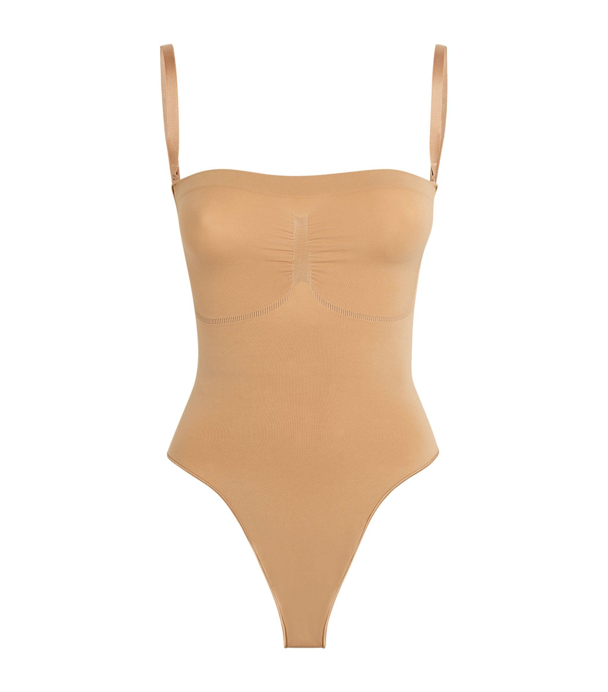 Skims Seamless Sculpt Thong Bodysuit In Natural Lyst