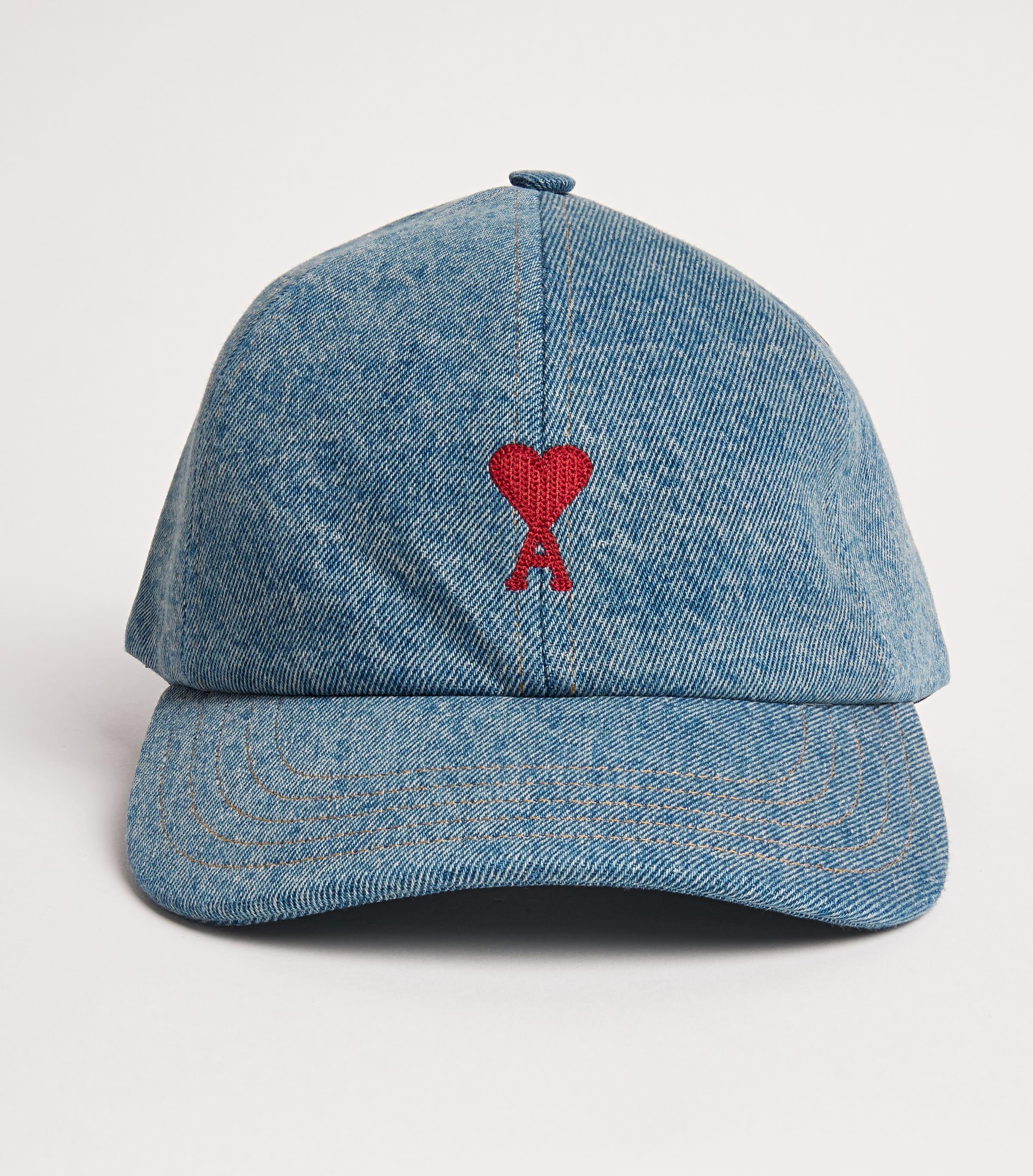 Ami Paris Logo Baseball Cap in Blue for Men | Lyst UK