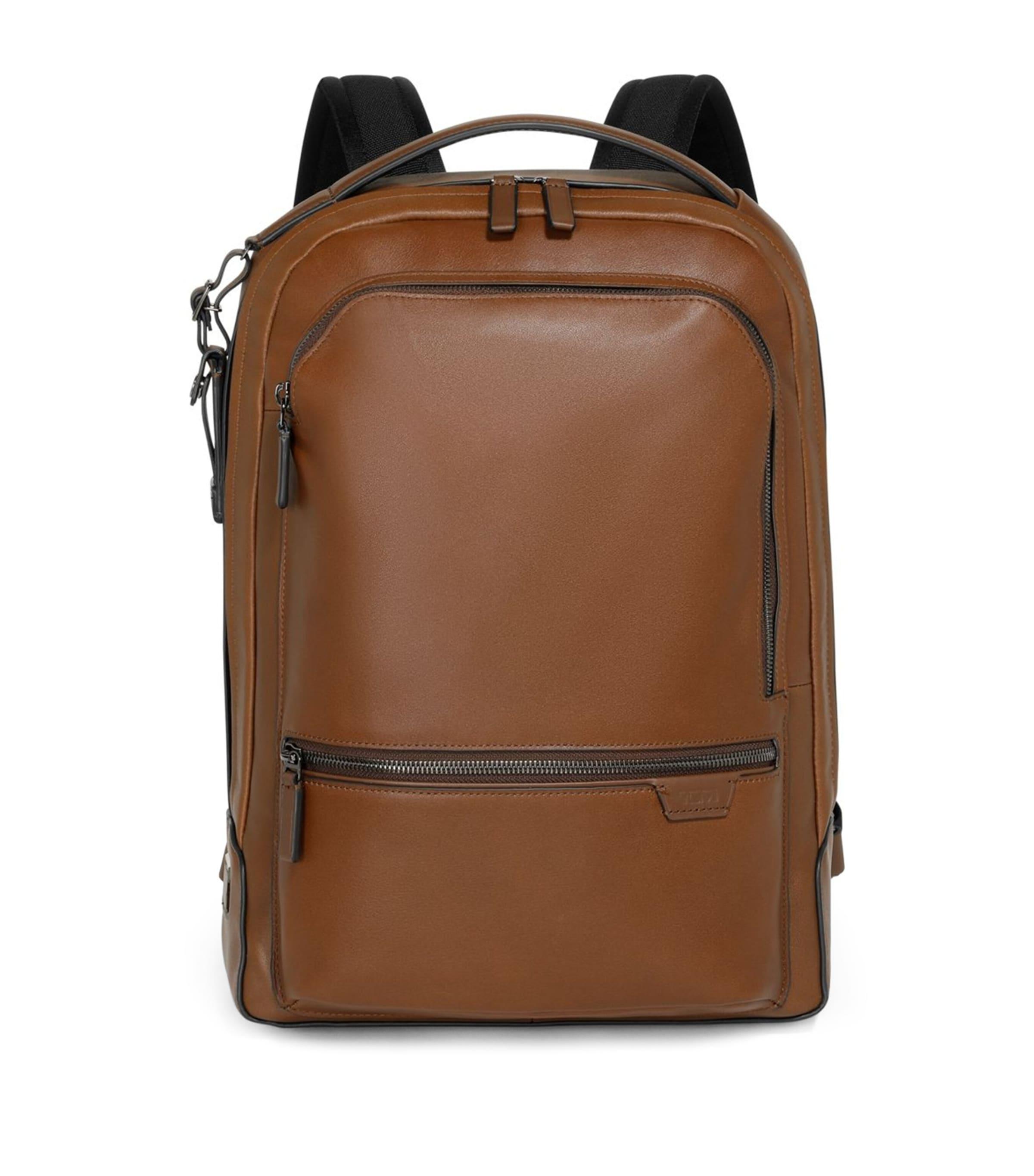 Tumi Harrison Leather Backpack in Brown | Lyst