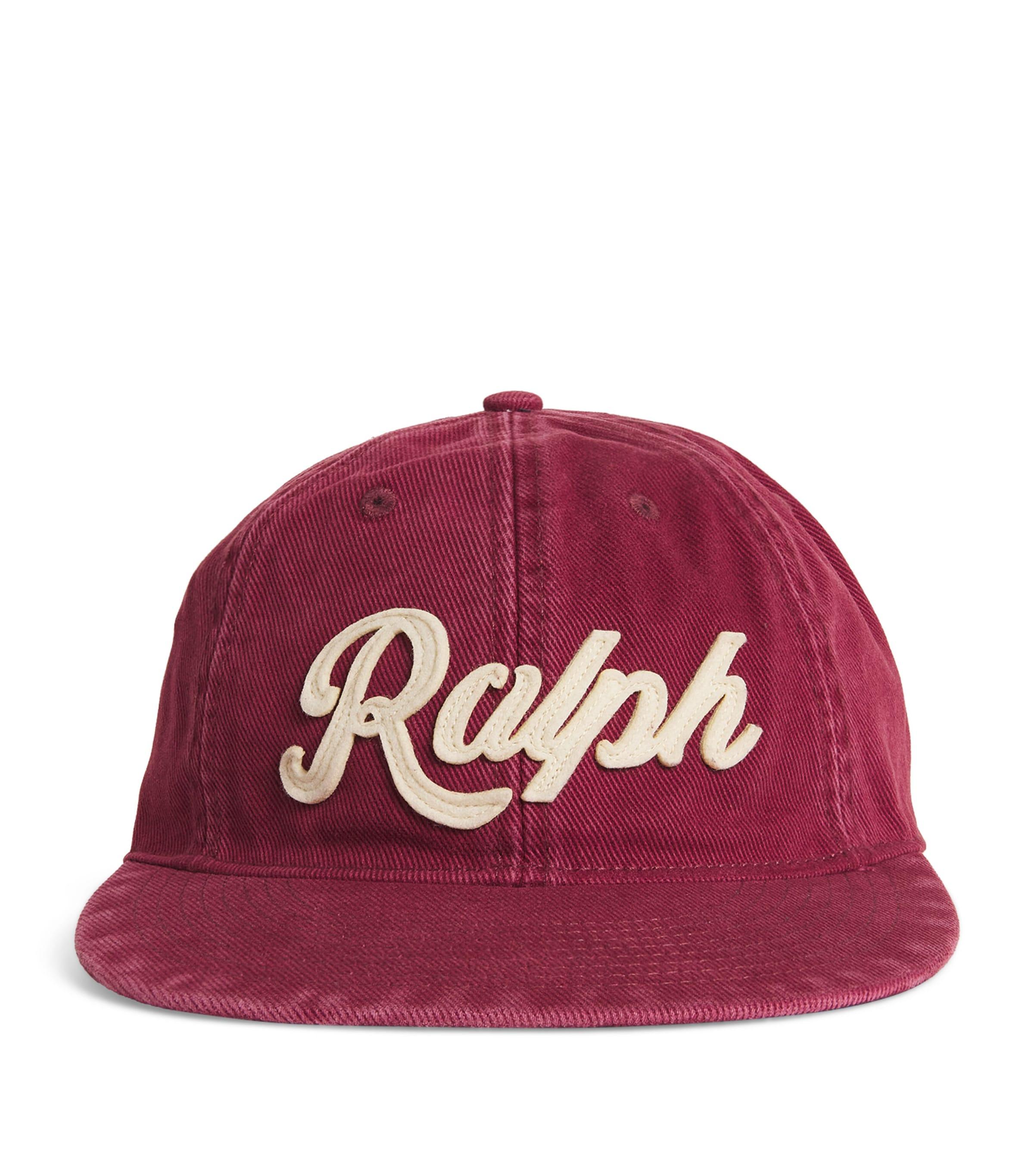 Polo Ralph Lauren Cotton Signature Cap in Red for Men | Lyst