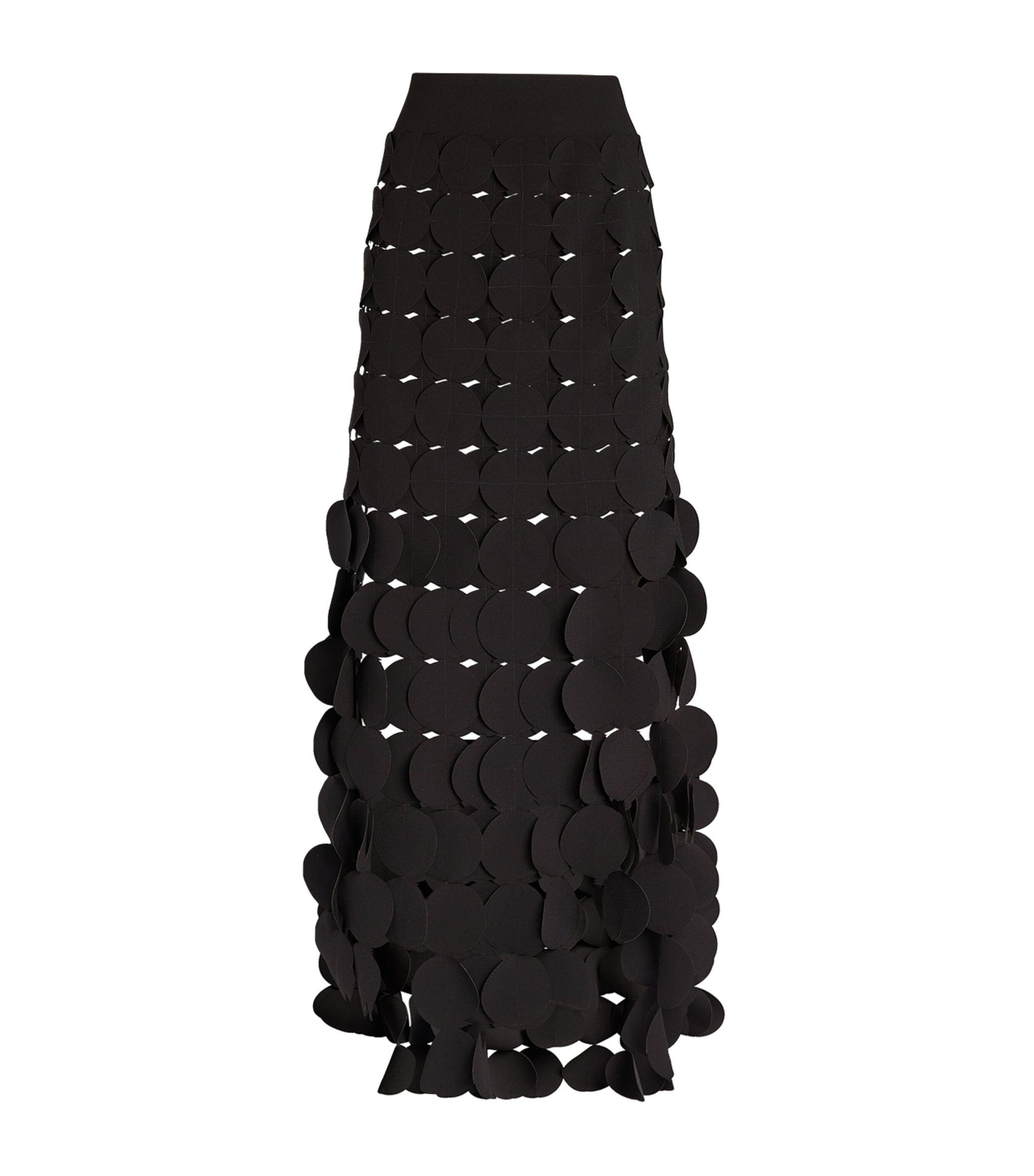 A.W.A.K.E. MODE Circle Maxi Skirt in Black | Lyst