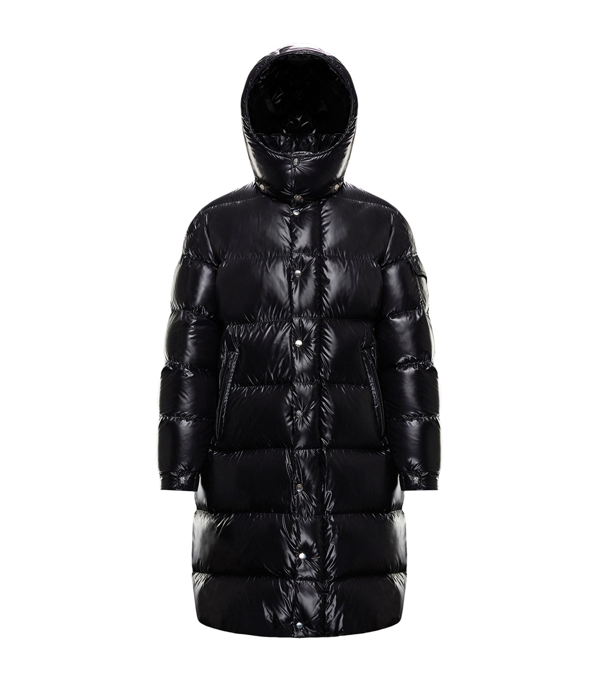 Moncler Hanoverian Long Down Puffer Parka in Black for Men | Lyst