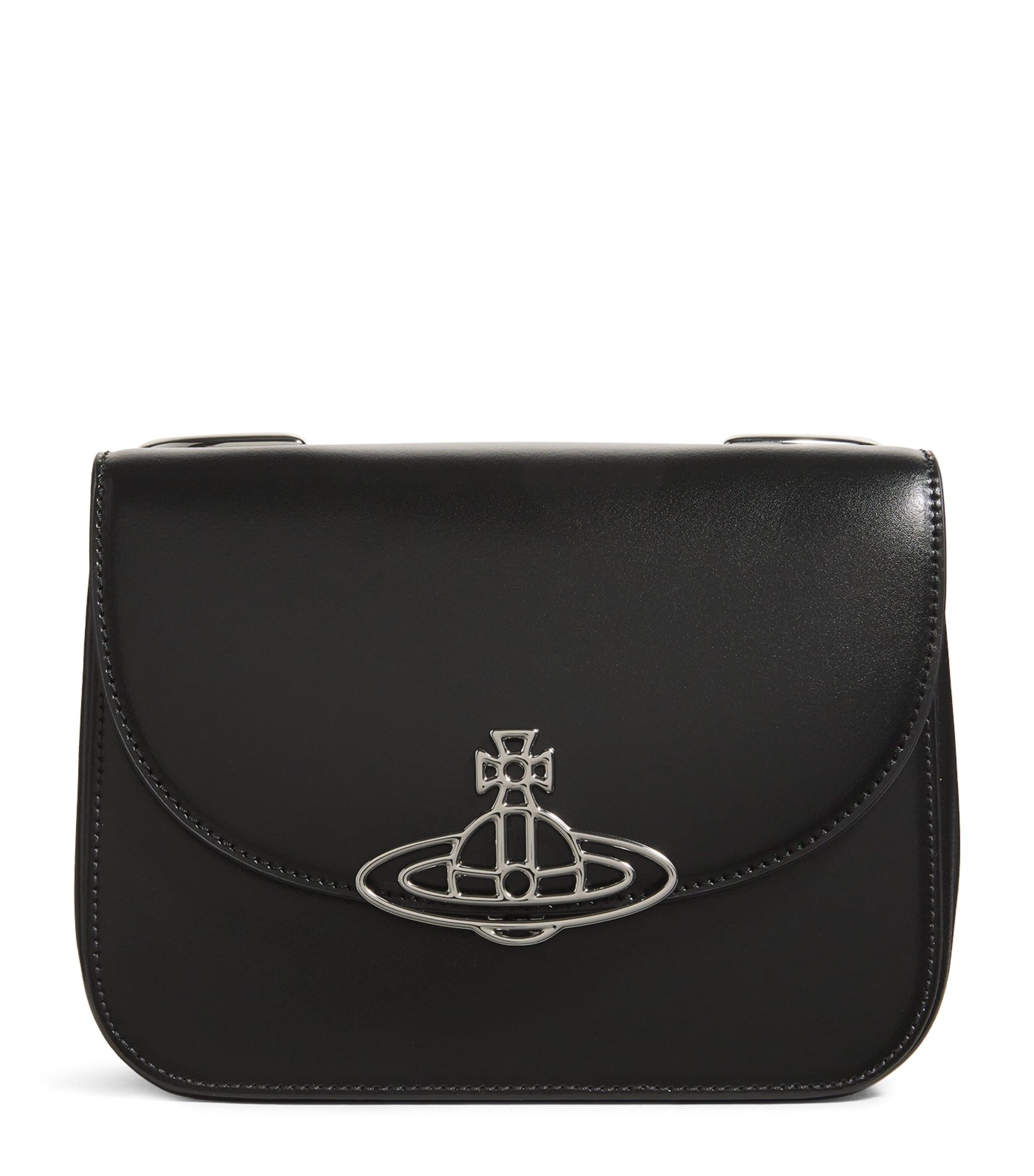 Vivienne Westwood Leather Linda Cross-Body Bag in Black | Lyst