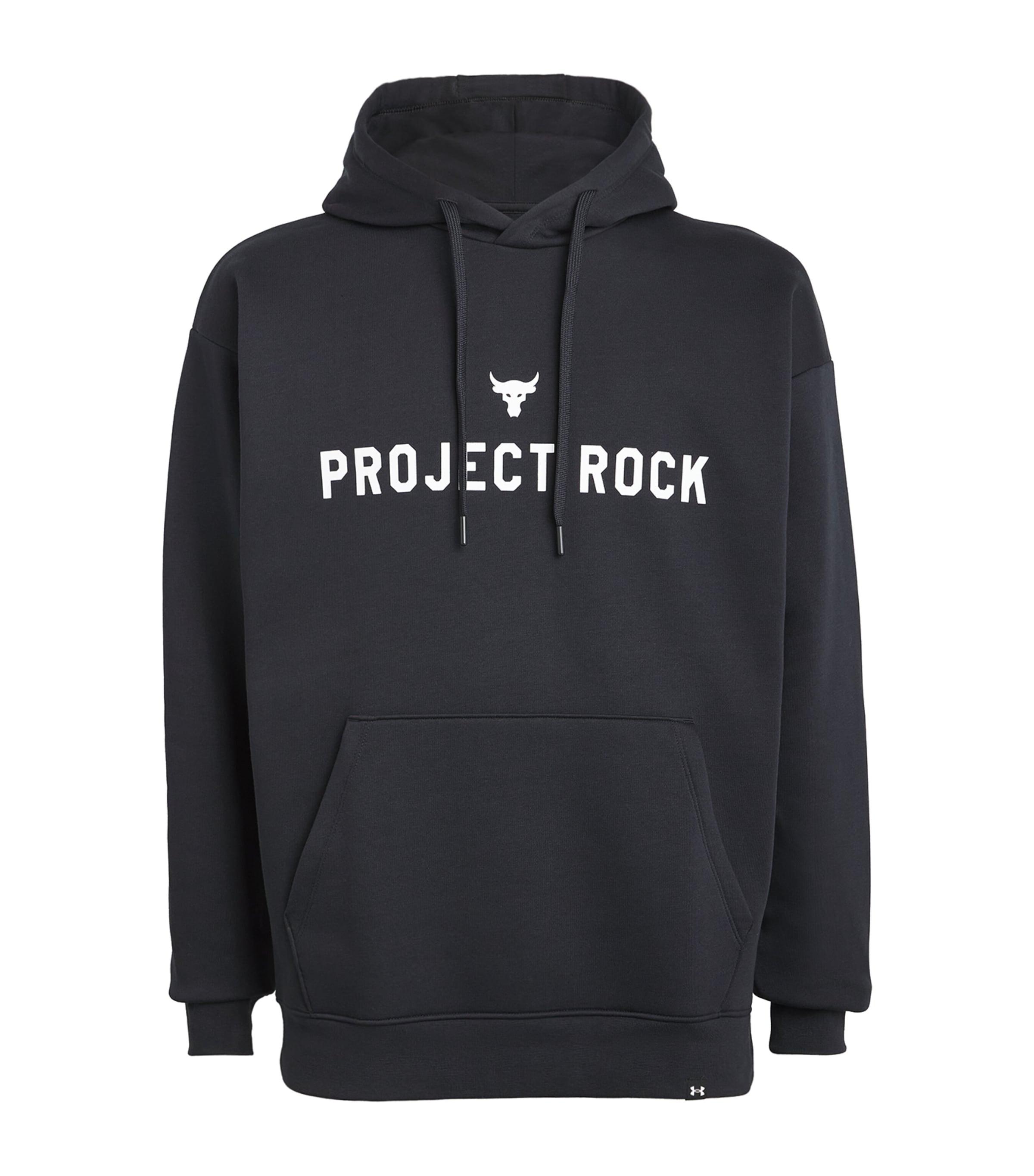 Under Armour Project Rock Icon Fleece Hoodie in Blue for Men | Lyst