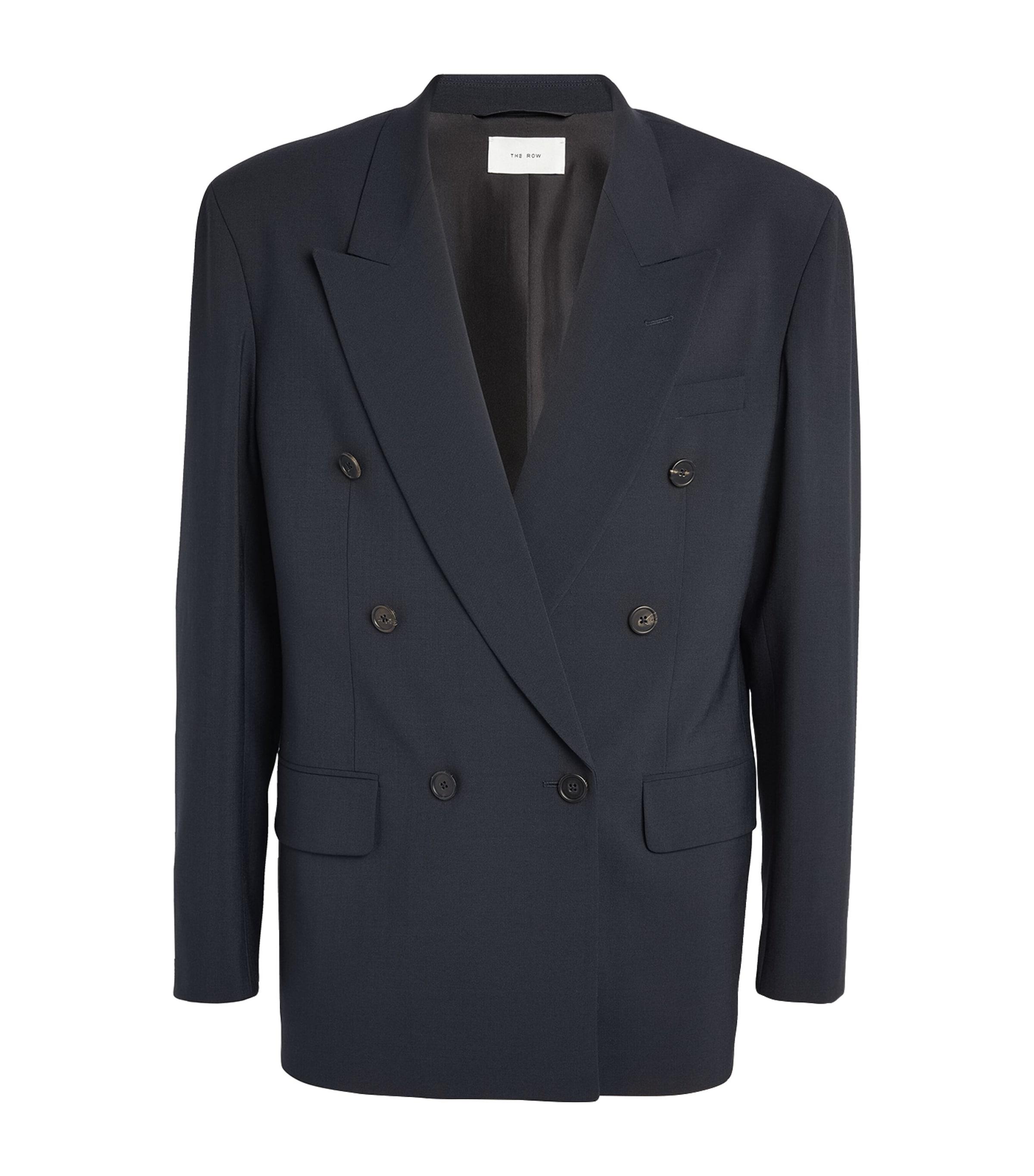 The Row Marri Virgin Wool-Blend Suit Jacket in Blue for Men | Lyst