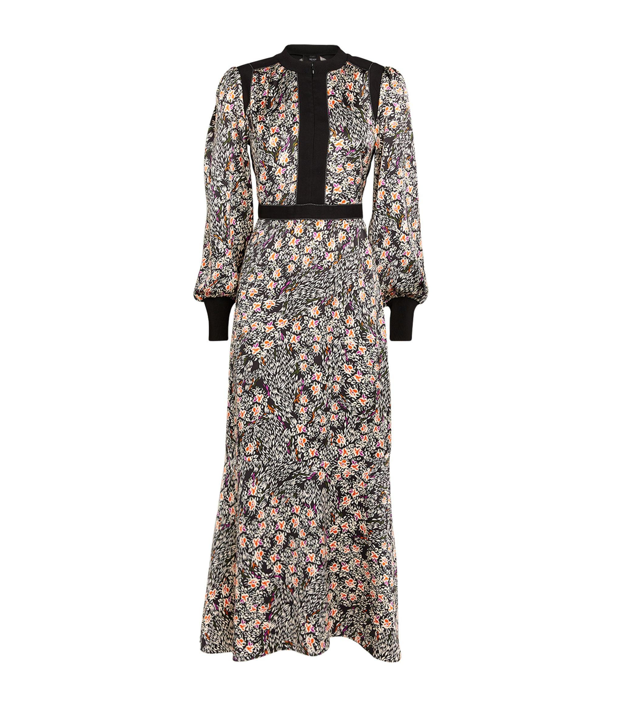ME+EM Me+em Floral Belted Maxi Dress | Lyst