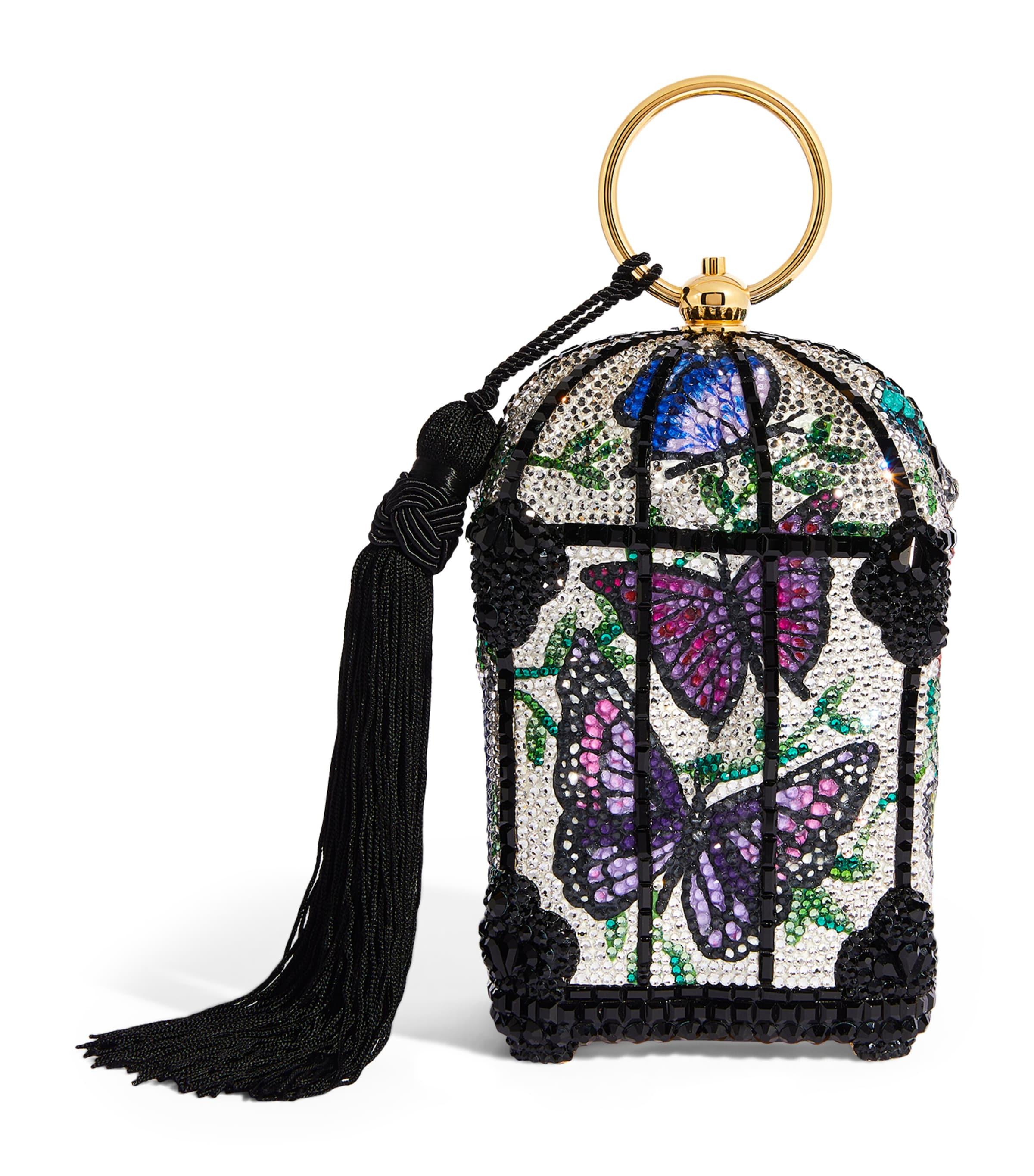 Judith Leiber Crystal-Embellished Habitat Metamorphosis Clutch Bag in ...