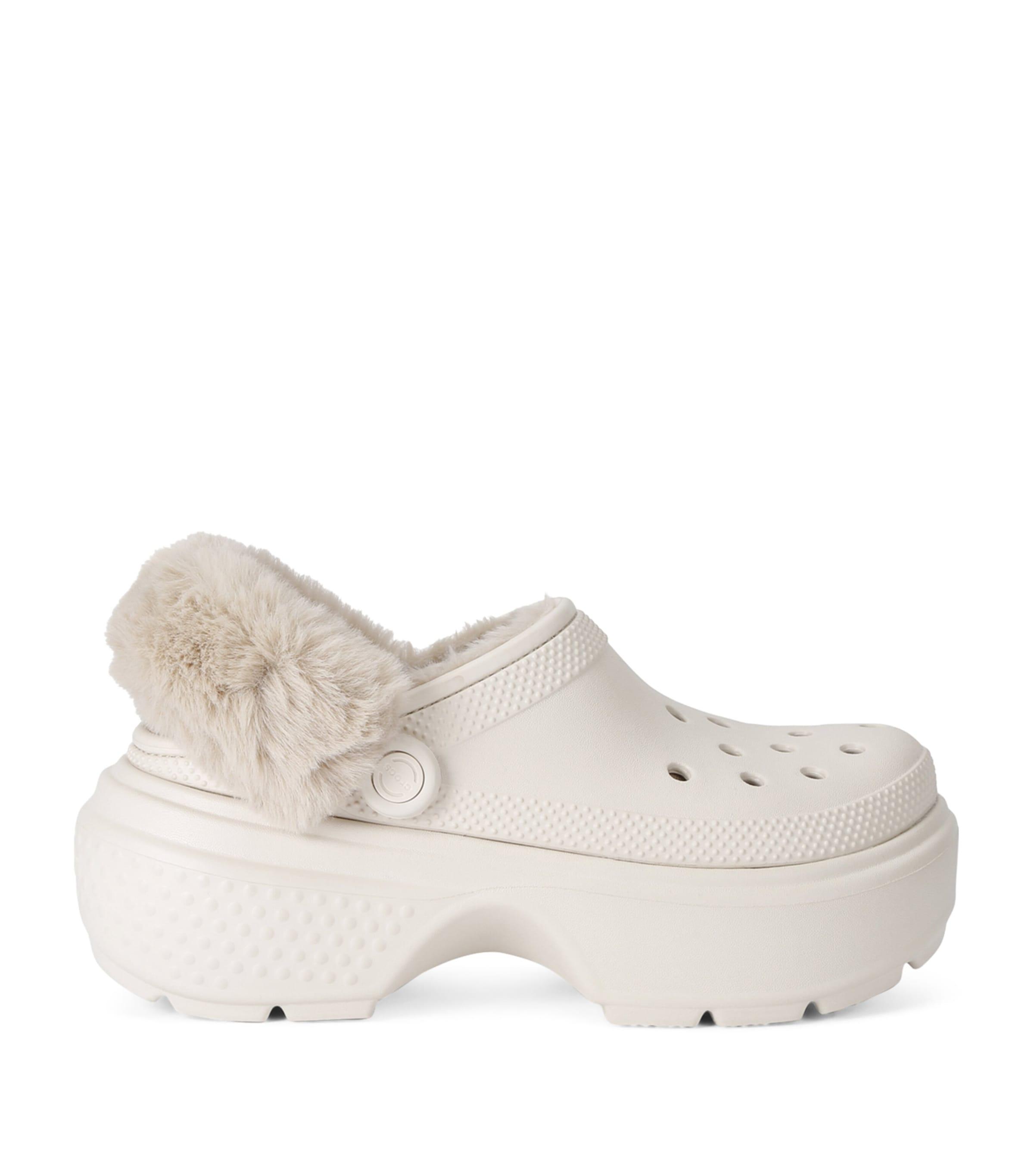 Crocs™ Lined Stomp Clogs in White | Lyst