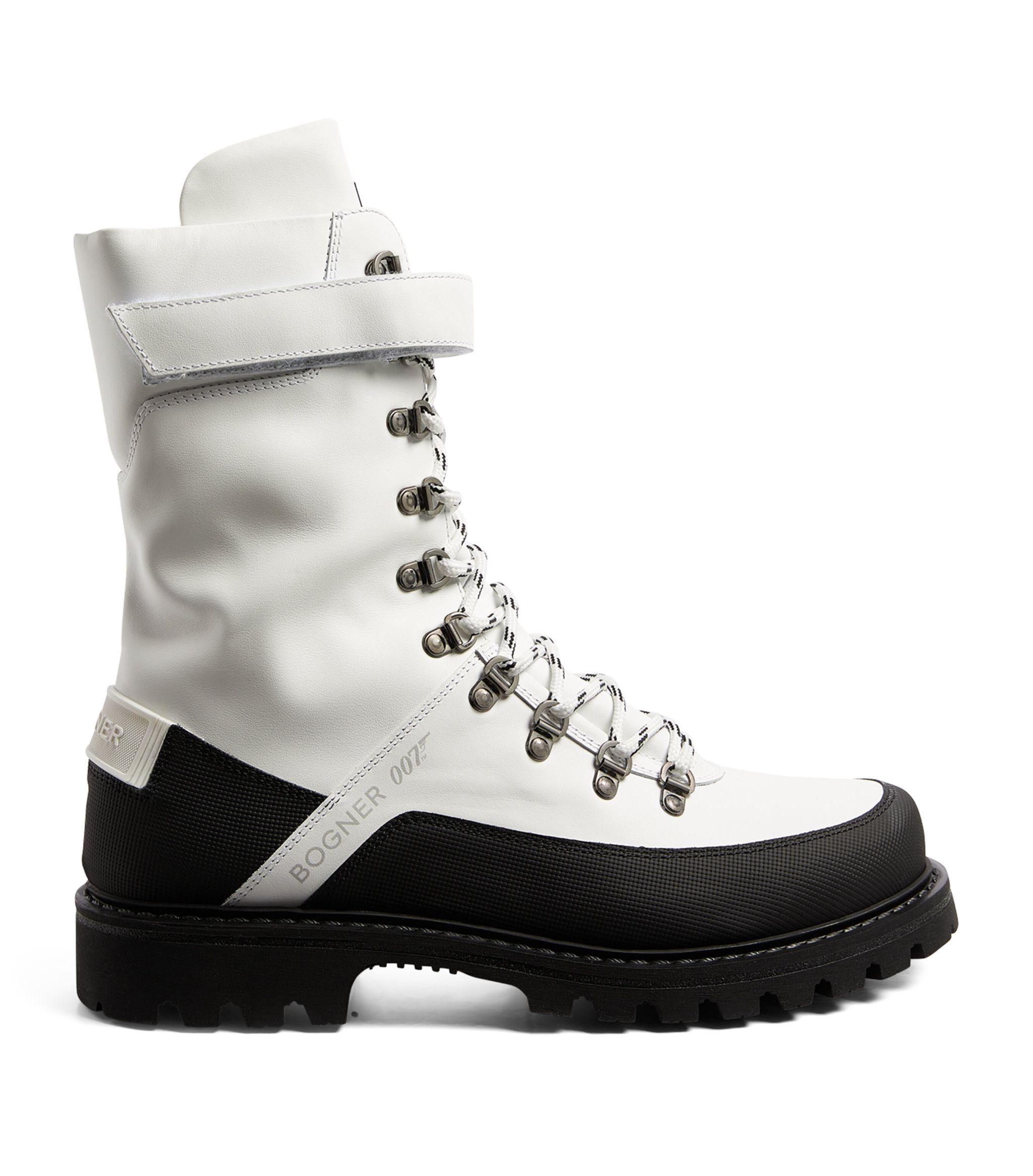 Bogner X James Bond Leather Helsinki Boots in White for Men | Lyst