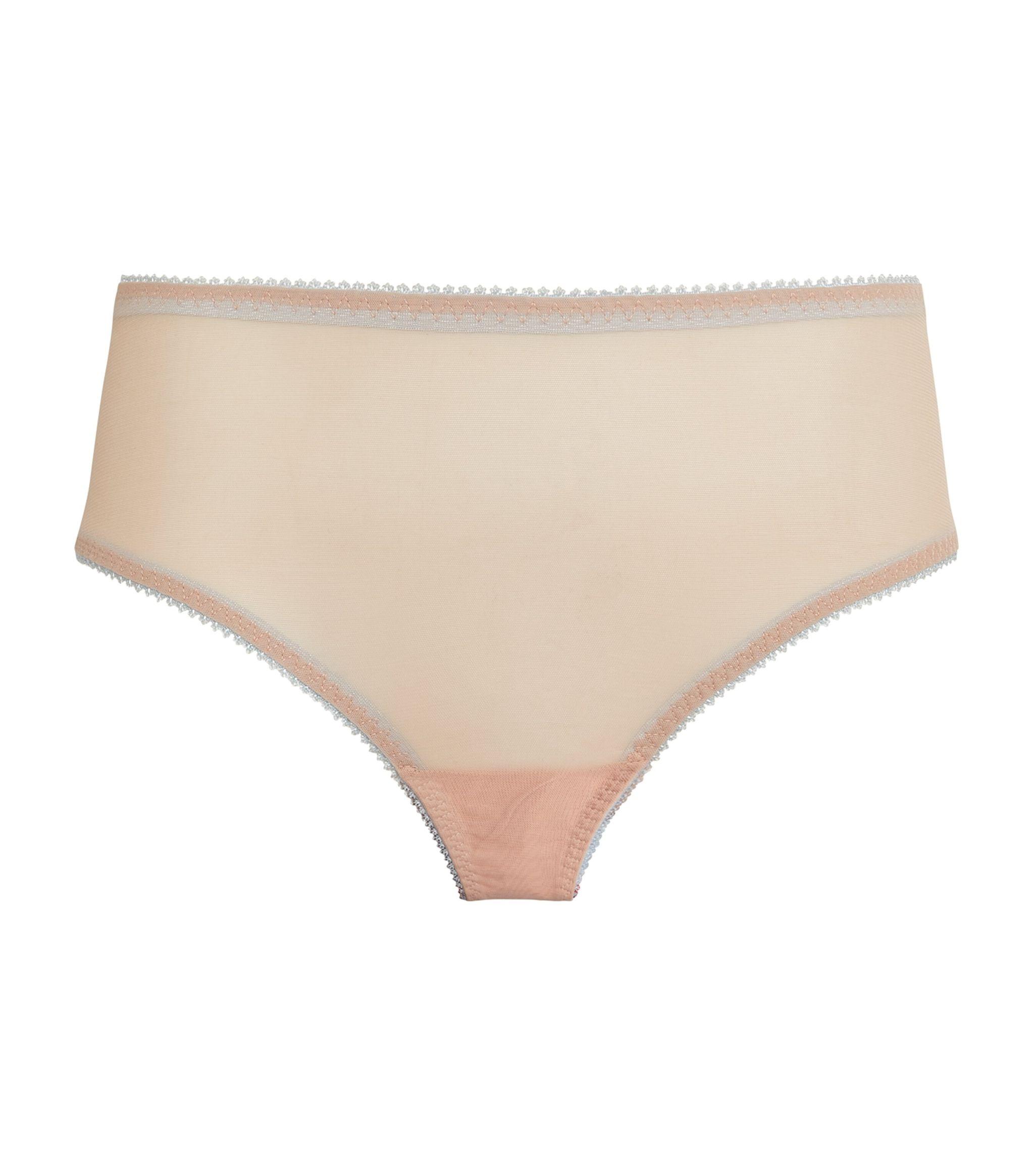 Dora Larsen High-waisted Sheer Margo Briefs in Natural | Lyst