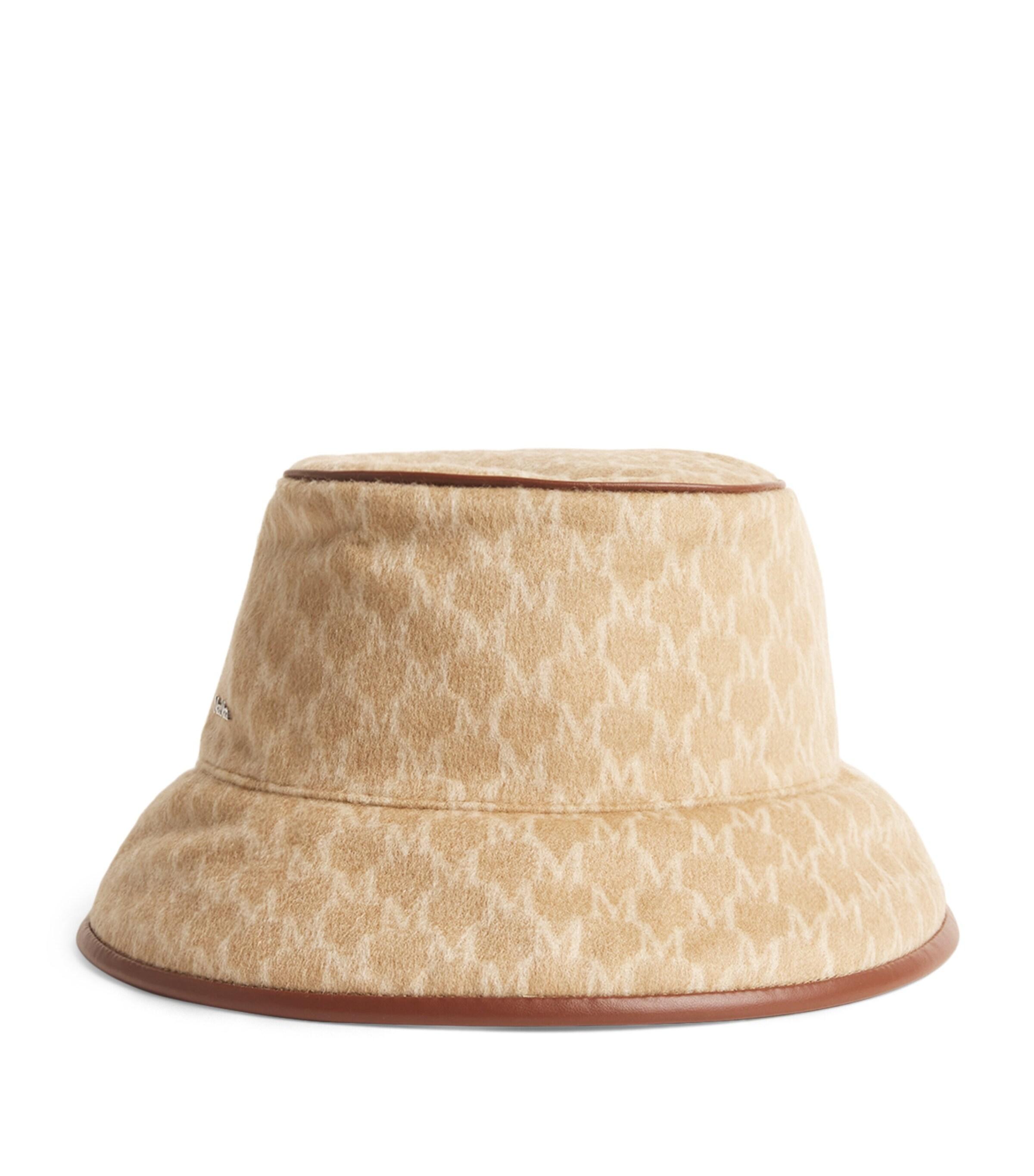 Max Mara Wool-Cashmere Bucket Hat in Natural | Lyst