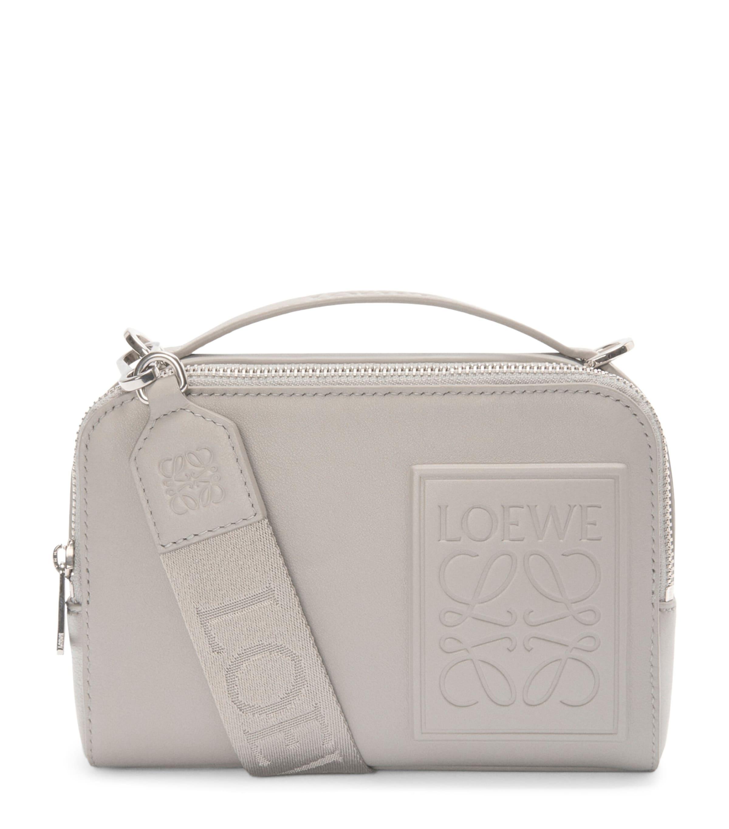 Loewe Mini Leather Cross-Body Camera Bag in Gray for Men | Lyst