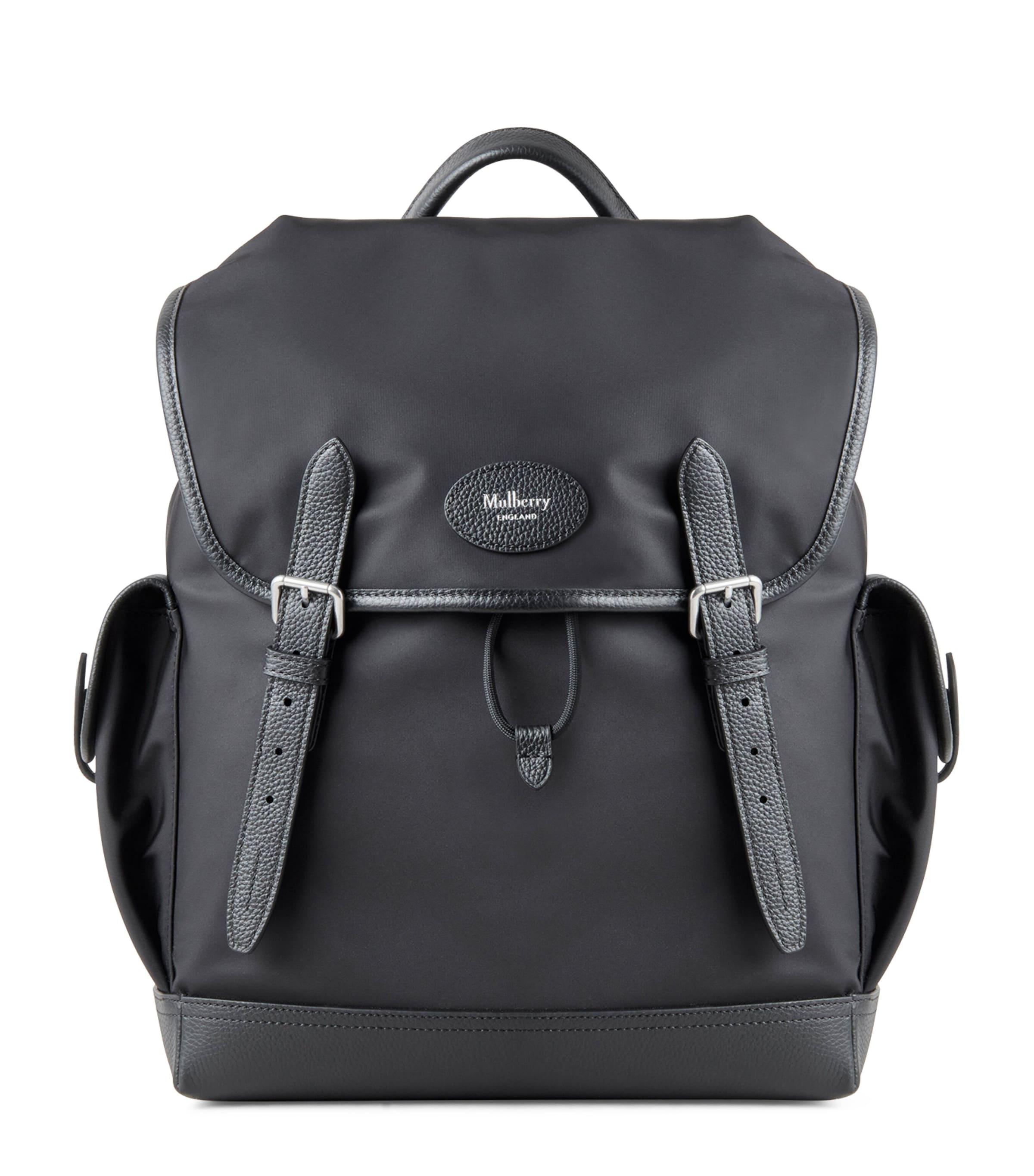Mulberry Nylon Heritage Backpack in Black for Men | Lyst