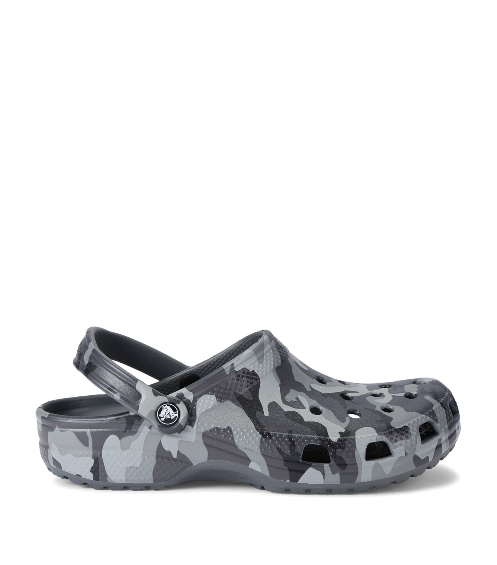 Crocs™ Classic Camouflage Clogs in Gray for Men | Lyst