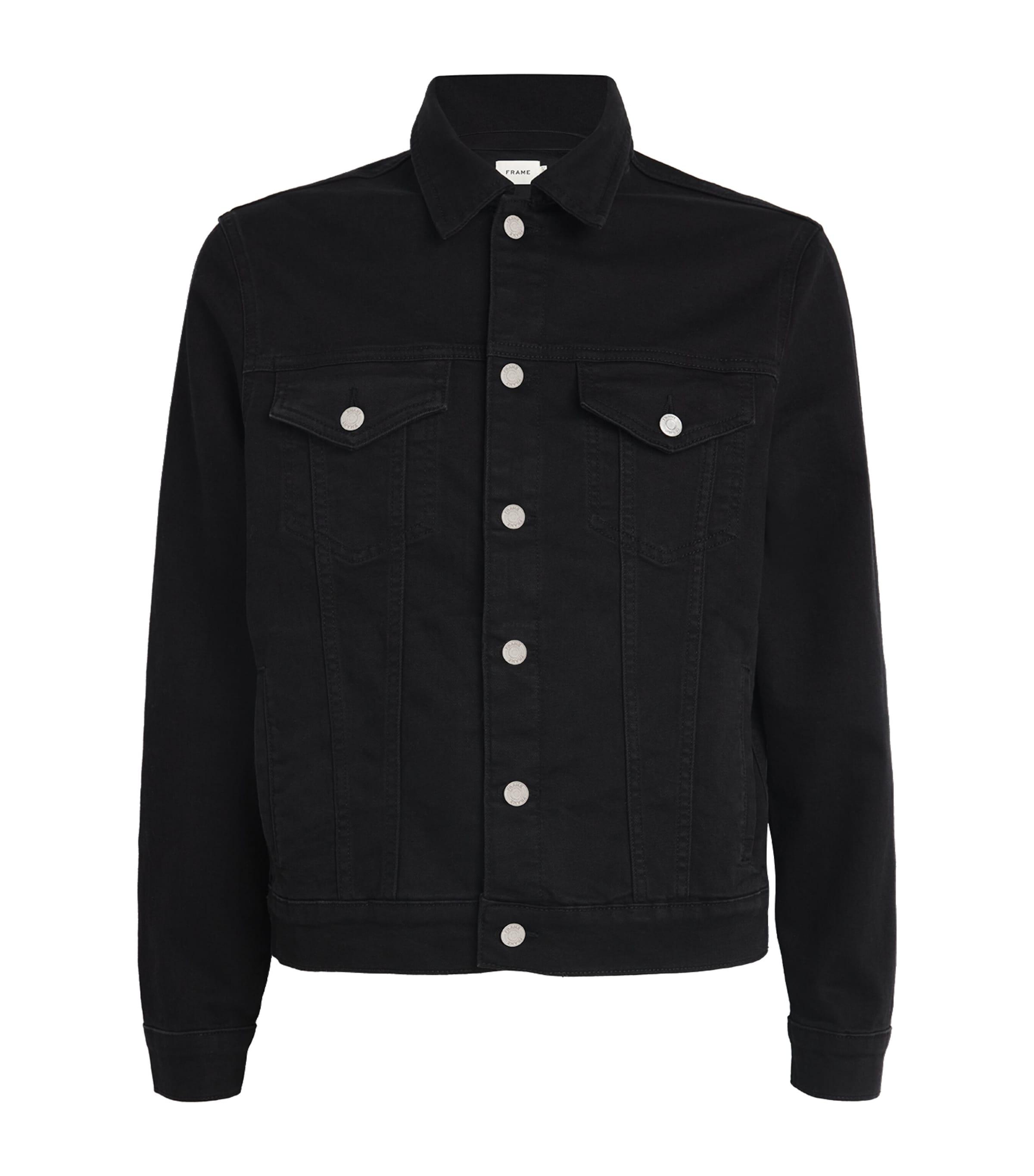 FRAME Heritage Denim Jacket in Black for Men | Lyst