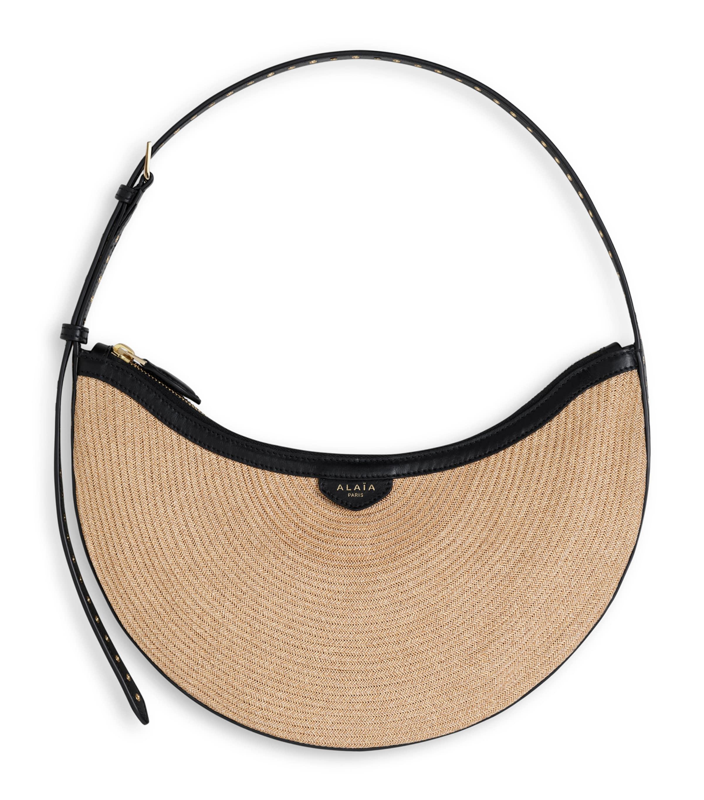 Alaïa Small One Piece Demi Lune Shoulder Bag in Natural | Lyst
