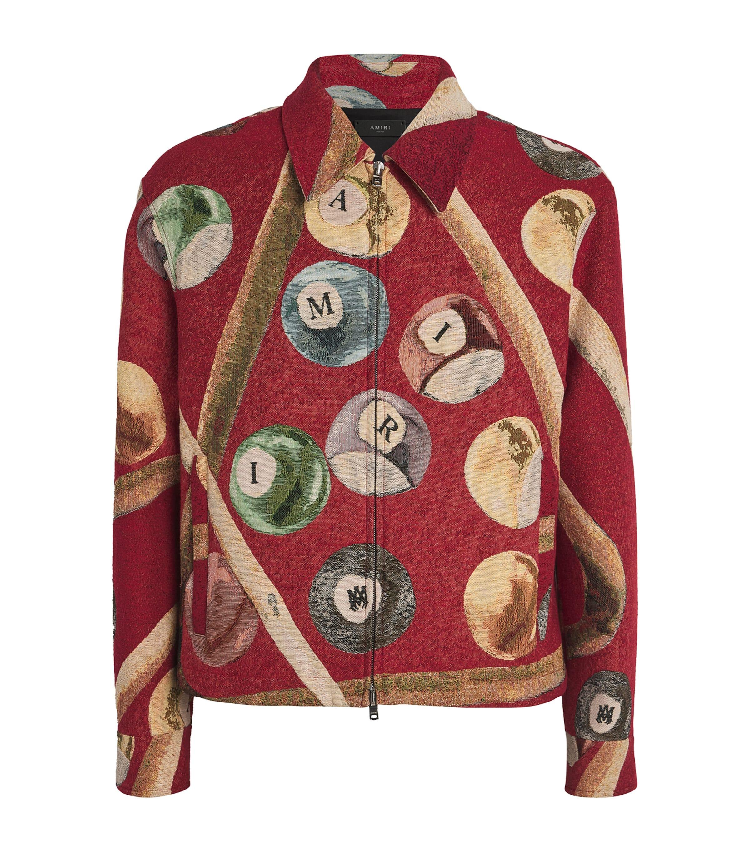 Amiri Billiards Tapestry Blouson Jacket in Red for Men | Lyst