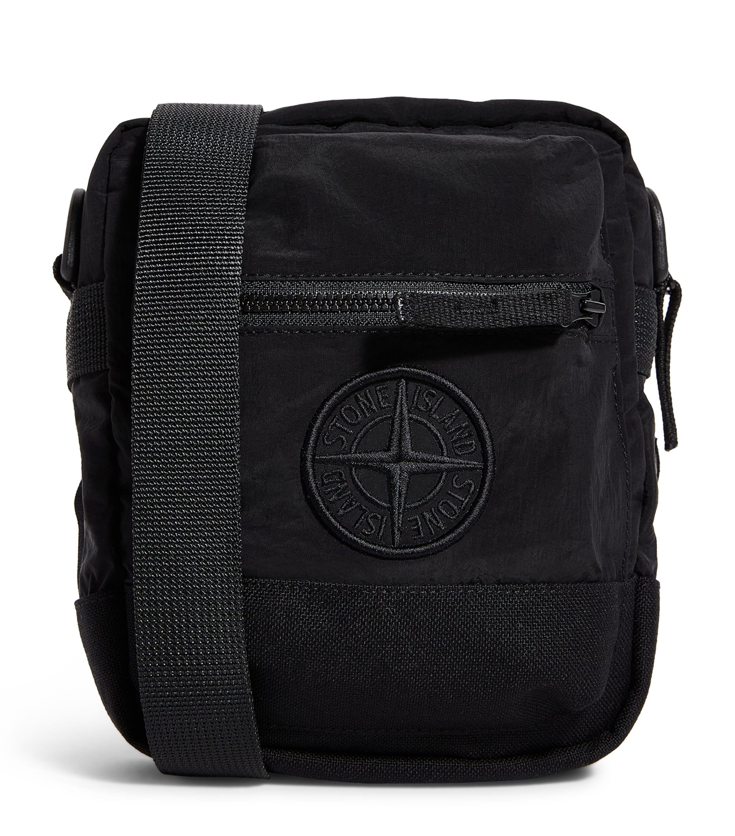 Stone Island Compass Logo Cross-Body Bag in Black for Men | Lyst