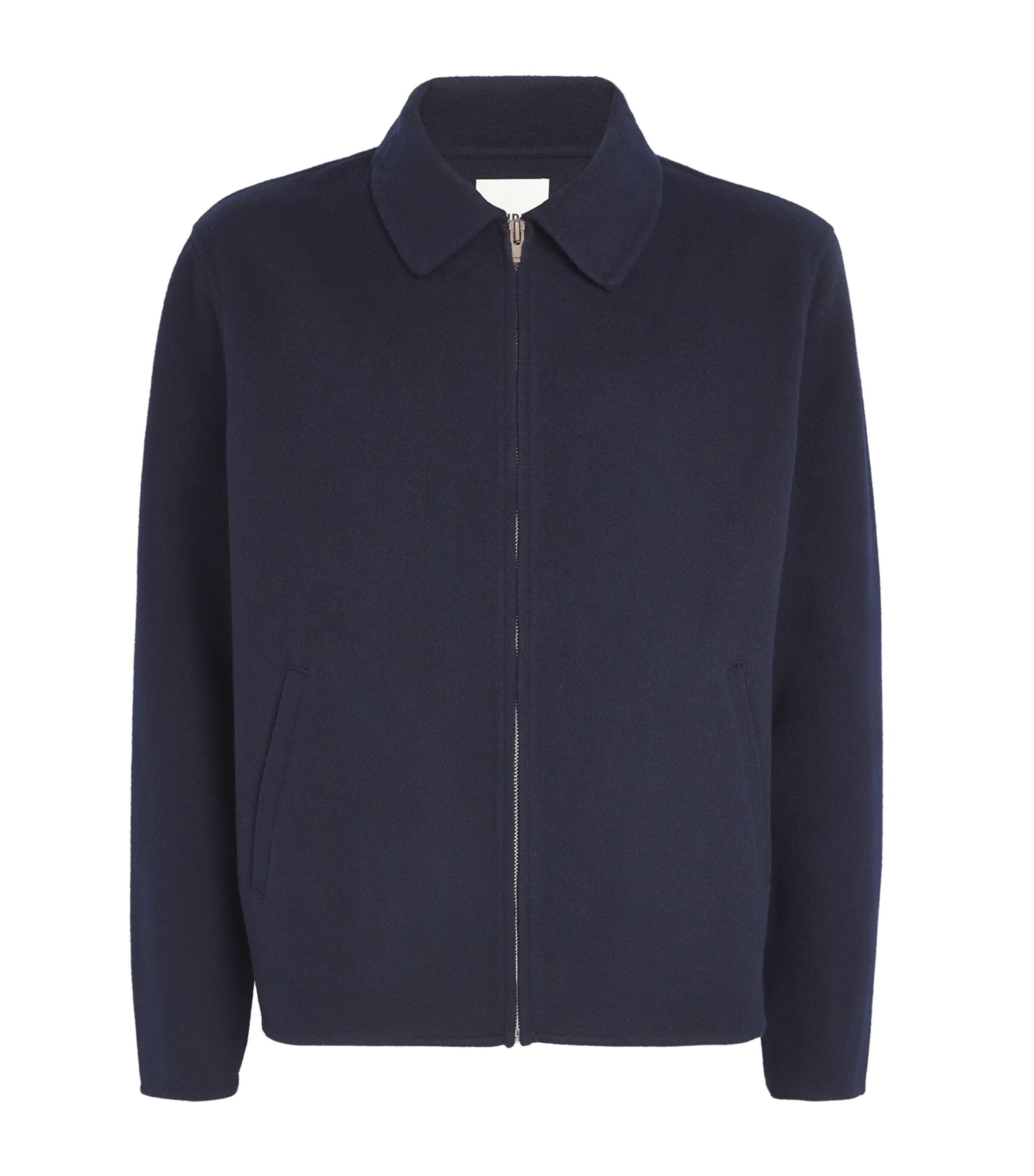 Sandro Double-Faced Wool-Blend Jacket in Blue for Men | Lyst