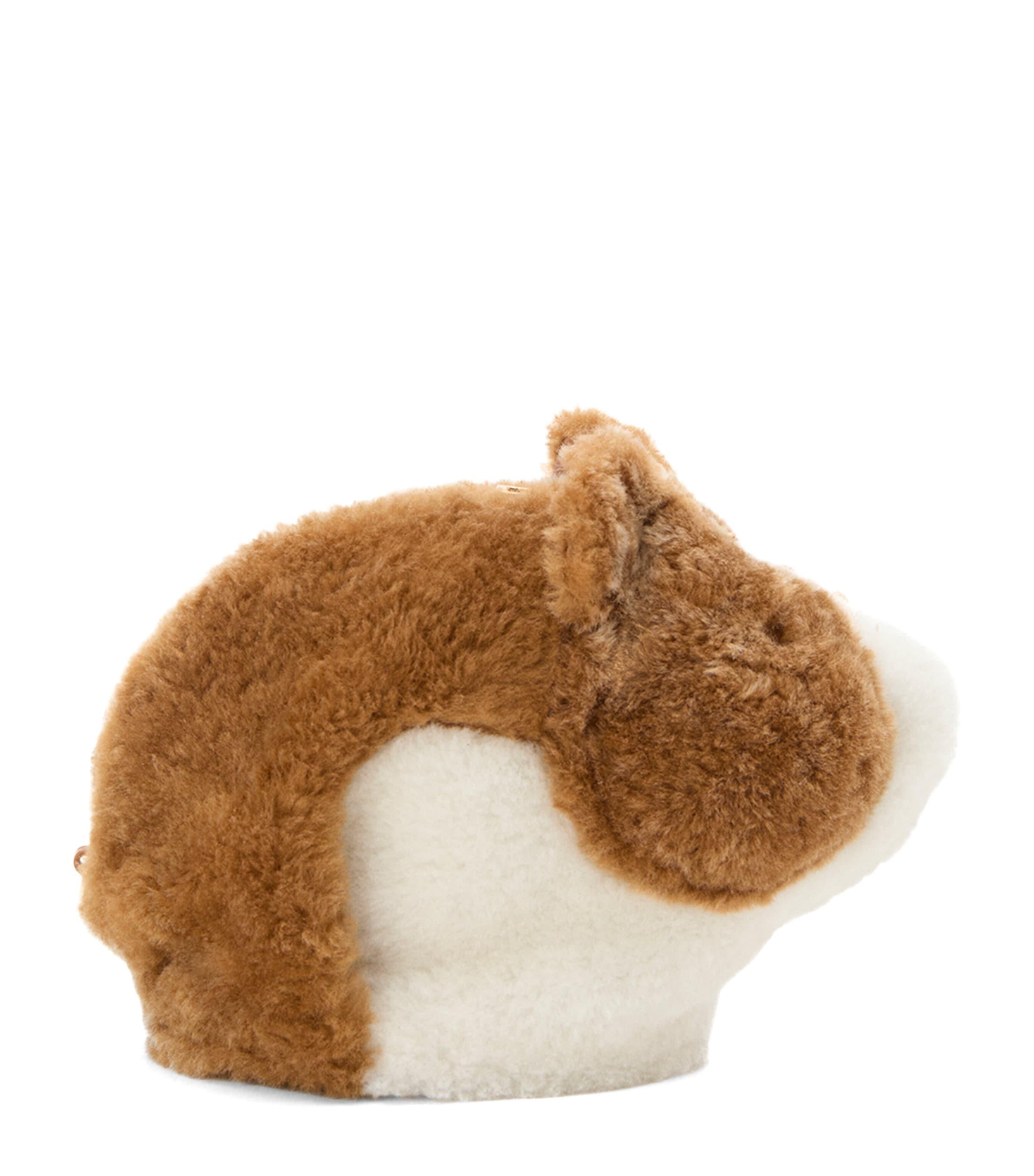 Loewe X Suna Fujita Shearling Hamster Cross-Body Bag in Brown | Lyst