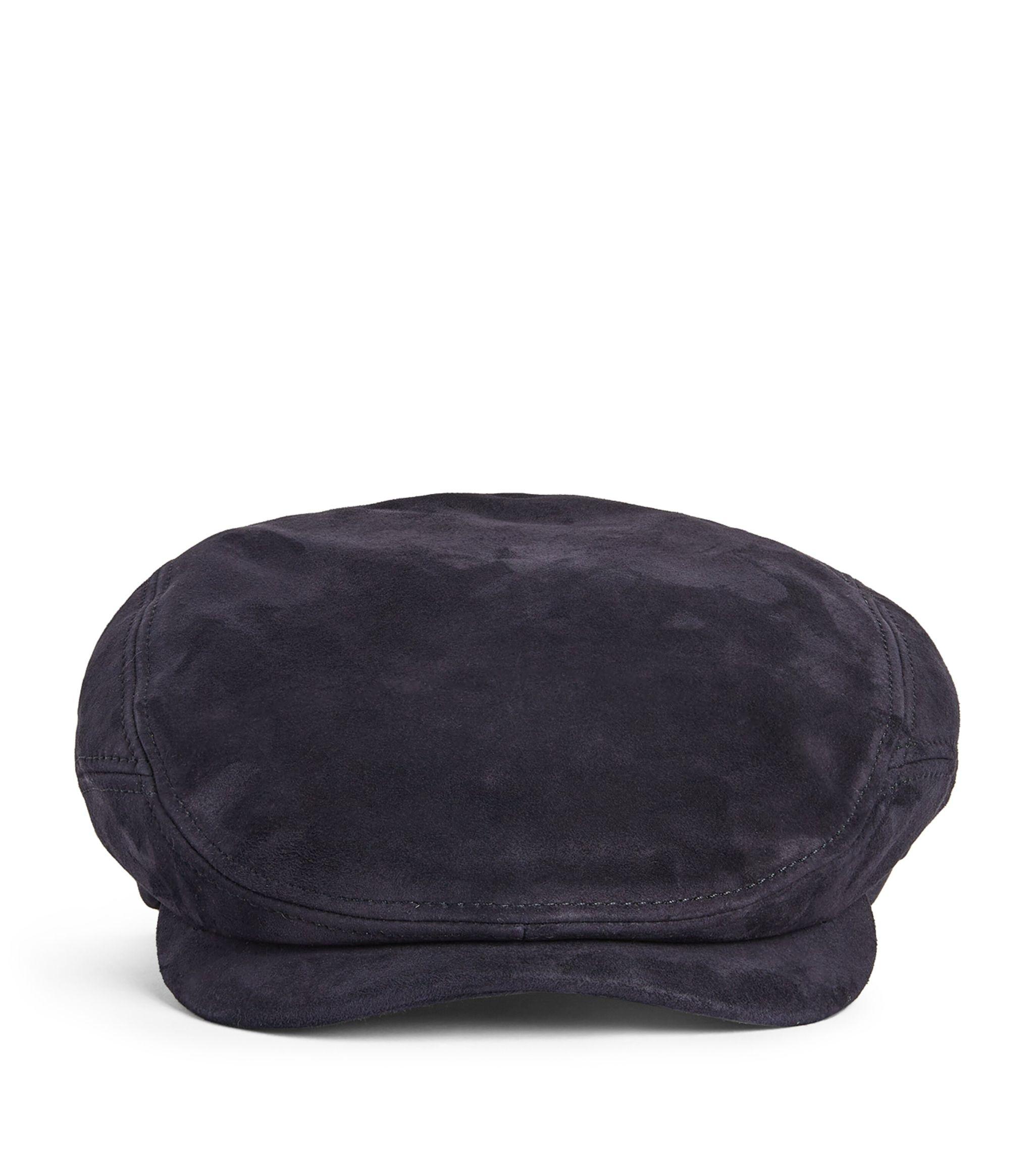 Stetson Goat Suede Driver Cap in Blue for Men | Lyst