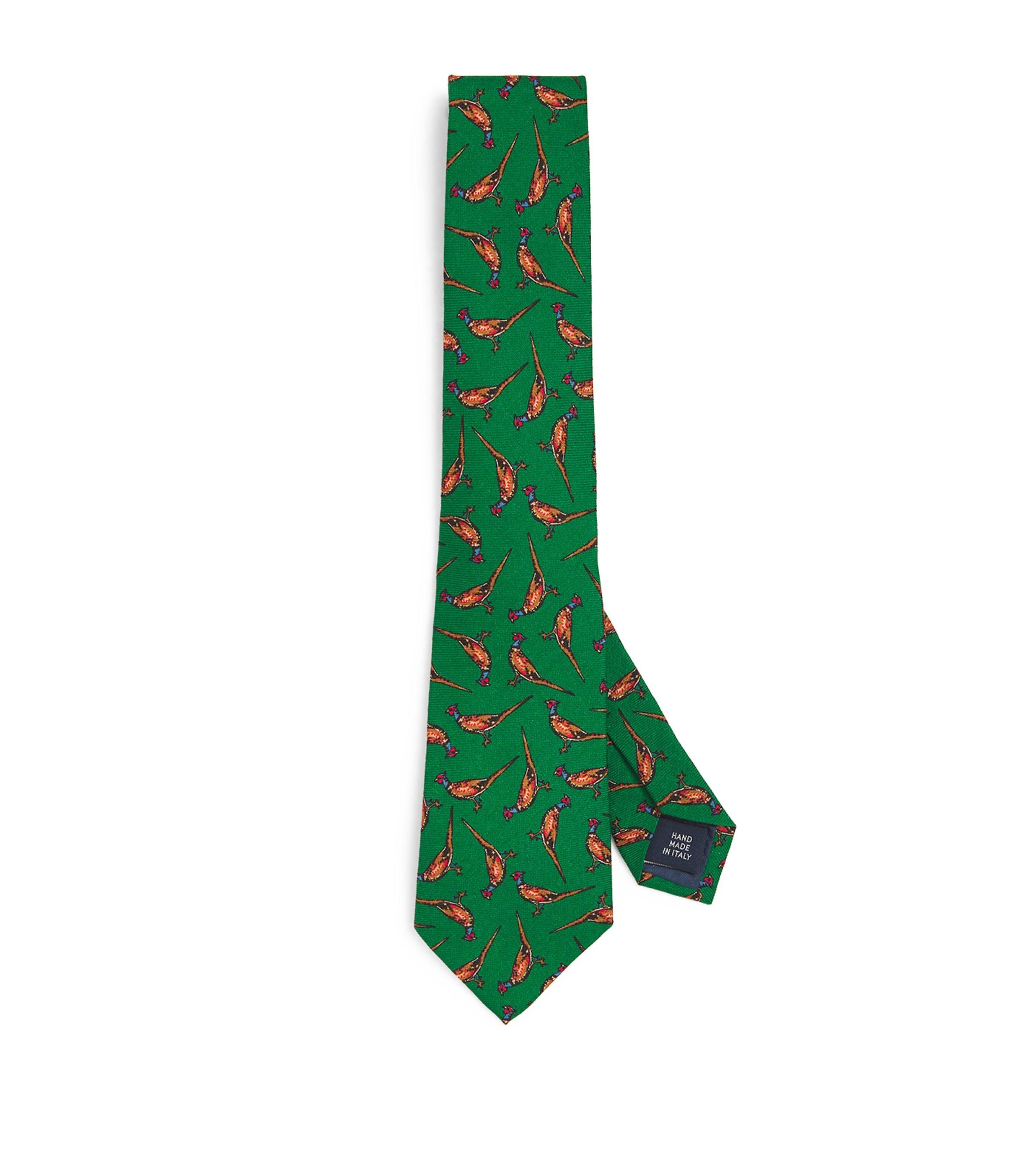 Polo Ralph Lauren Silk Pheasants Tie in Green for Men | Lyst
