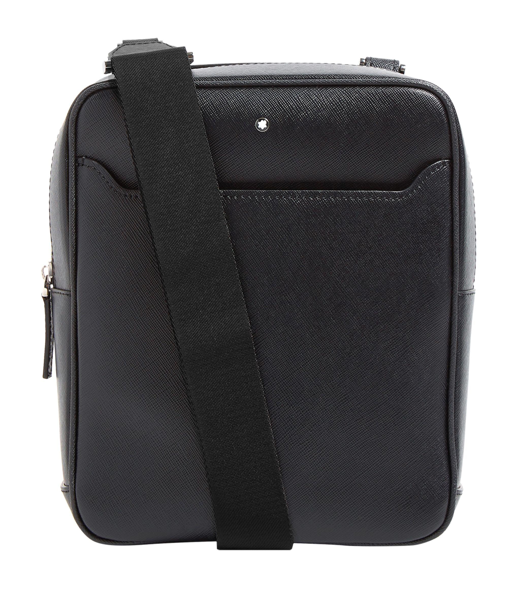 Montblanc Leather Sartorial Messenger Bag in Black for Men | Lyst