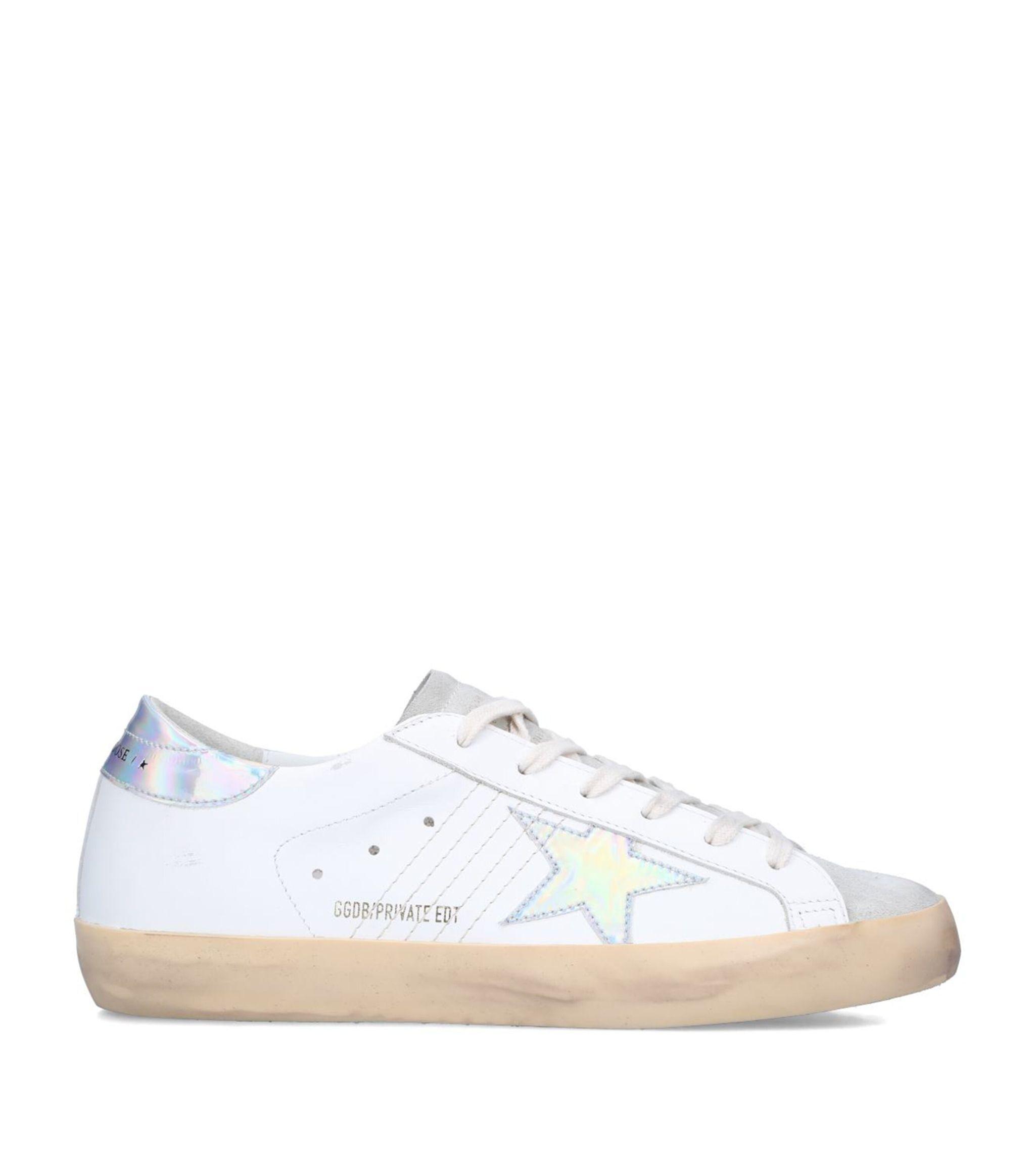 Golden Goose Exclusive Superstar Iridescent-star Low-top Leather ...
