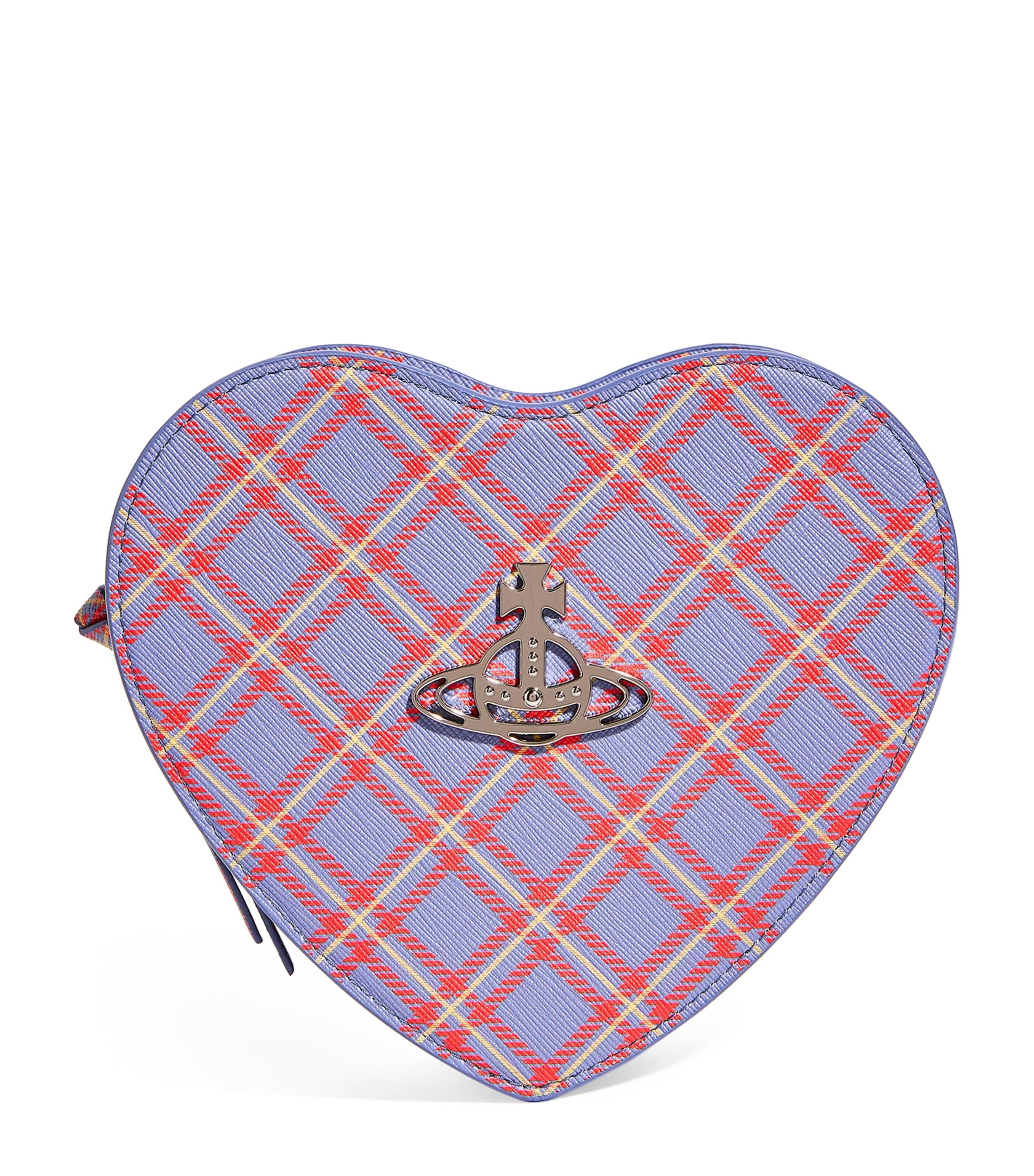 Vivienne Westwood Tartan Louise Heart Cross-Body Bag in Pink | Lyst