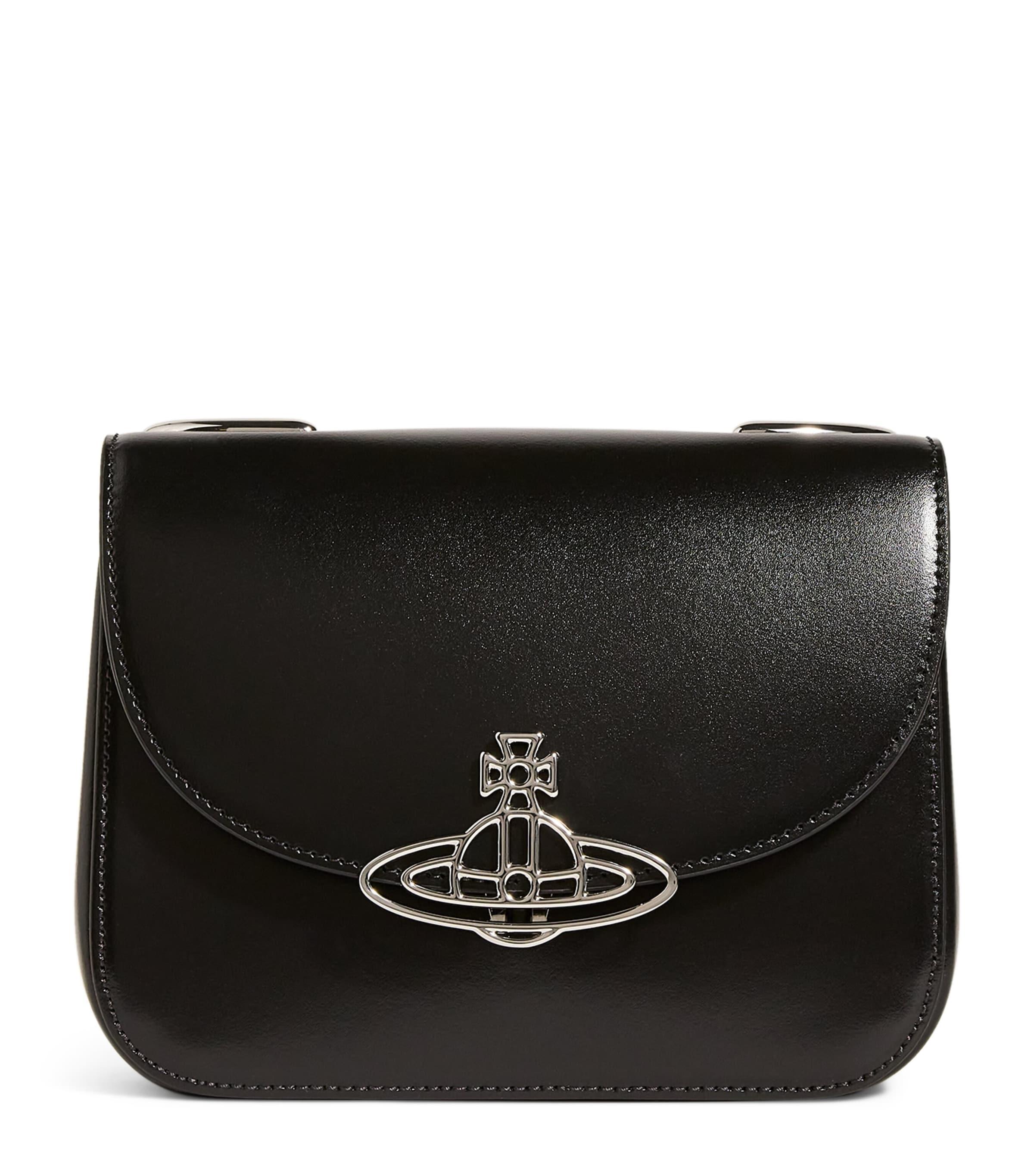 Vivienne Westwood Leather Linda Cross-Body Bag in Black | Lyst