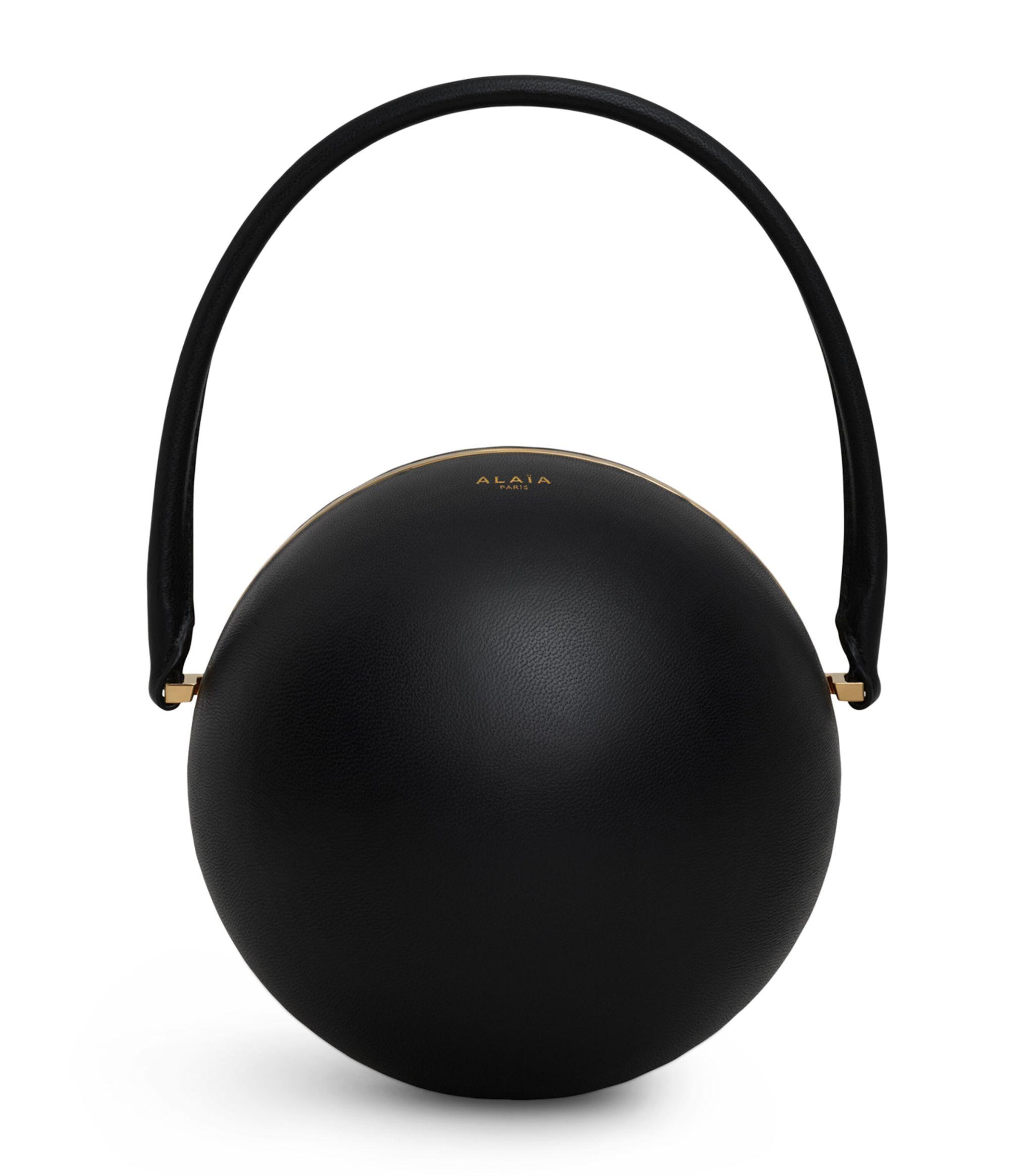 Alaïa Leather Spherical Top-handle Bag in Black | Lyst