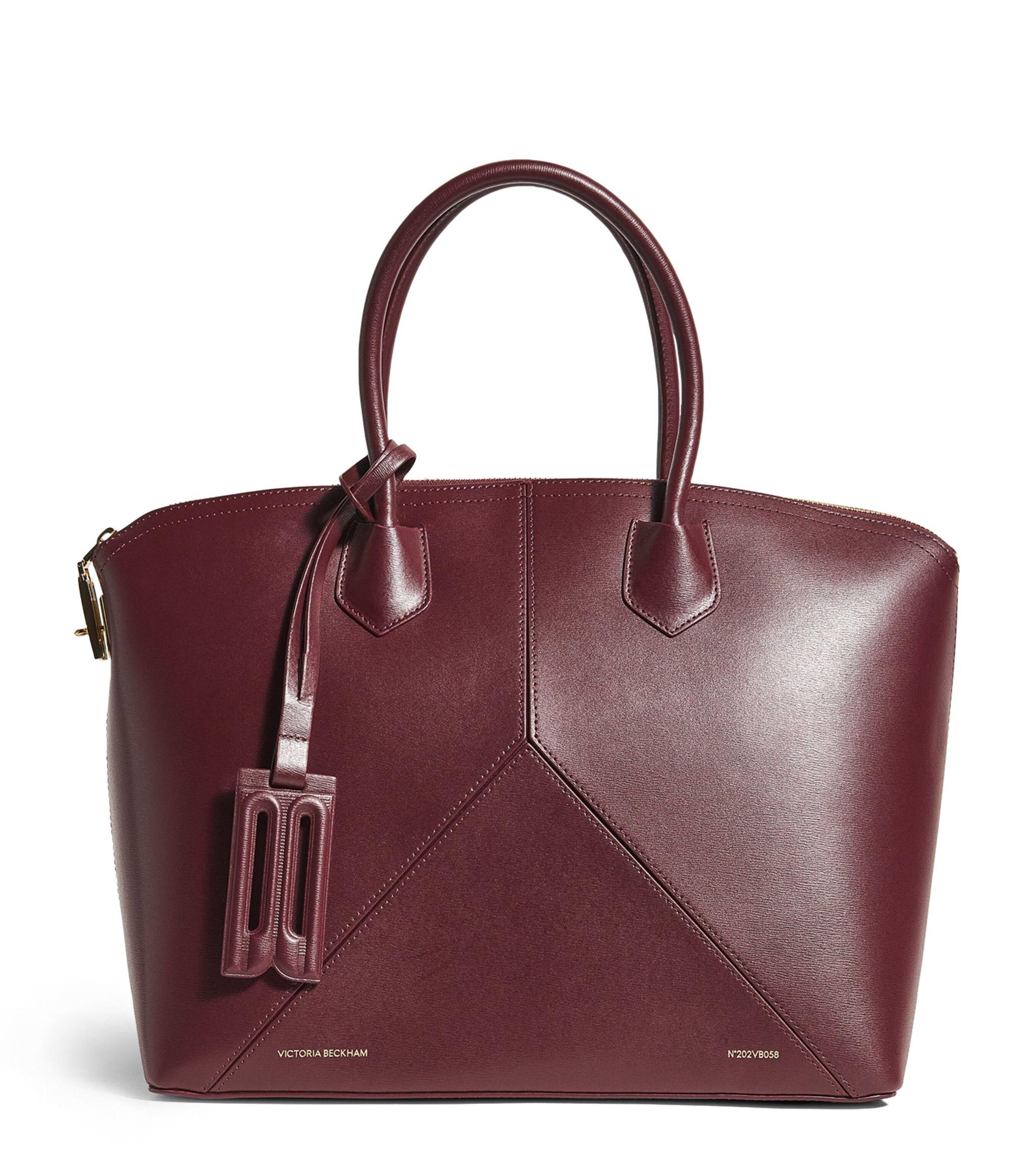 Victoria Beckham Leather Victoria Top-handle Bag in Red | Lyst UK