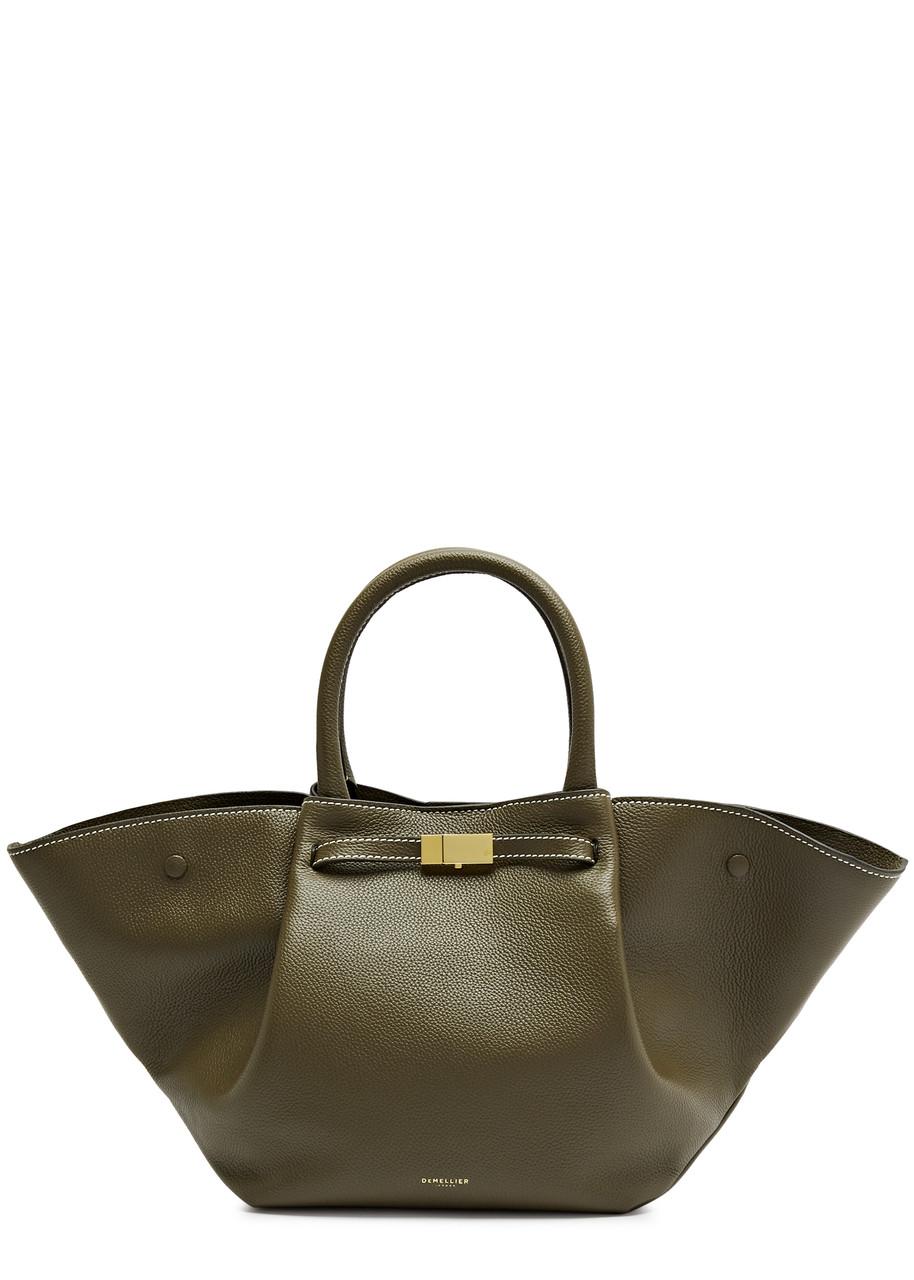 DeMellier London The Midi New York Leather Tote in Green | Lyst