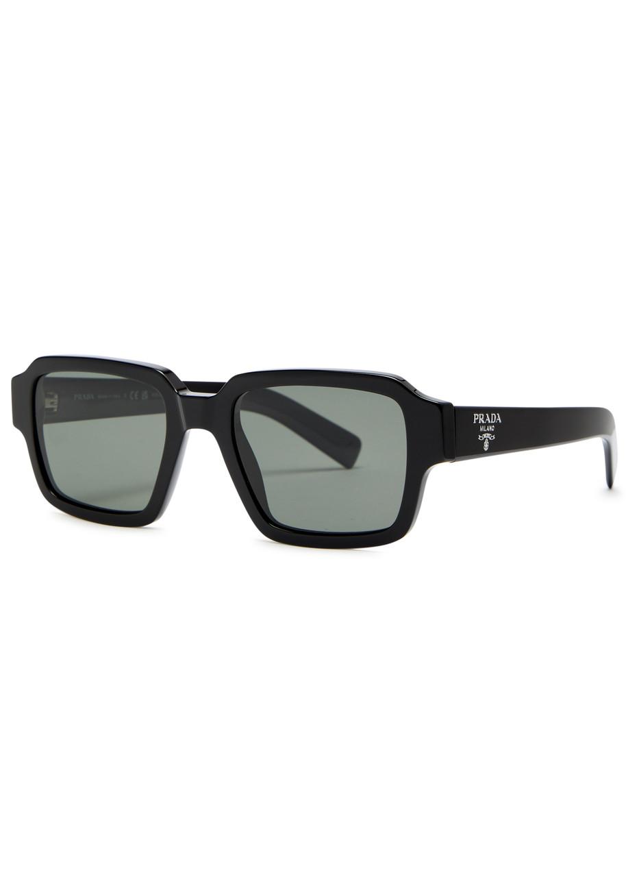 Prada Square-Frame Sunglasses in Black | Lyst UK
