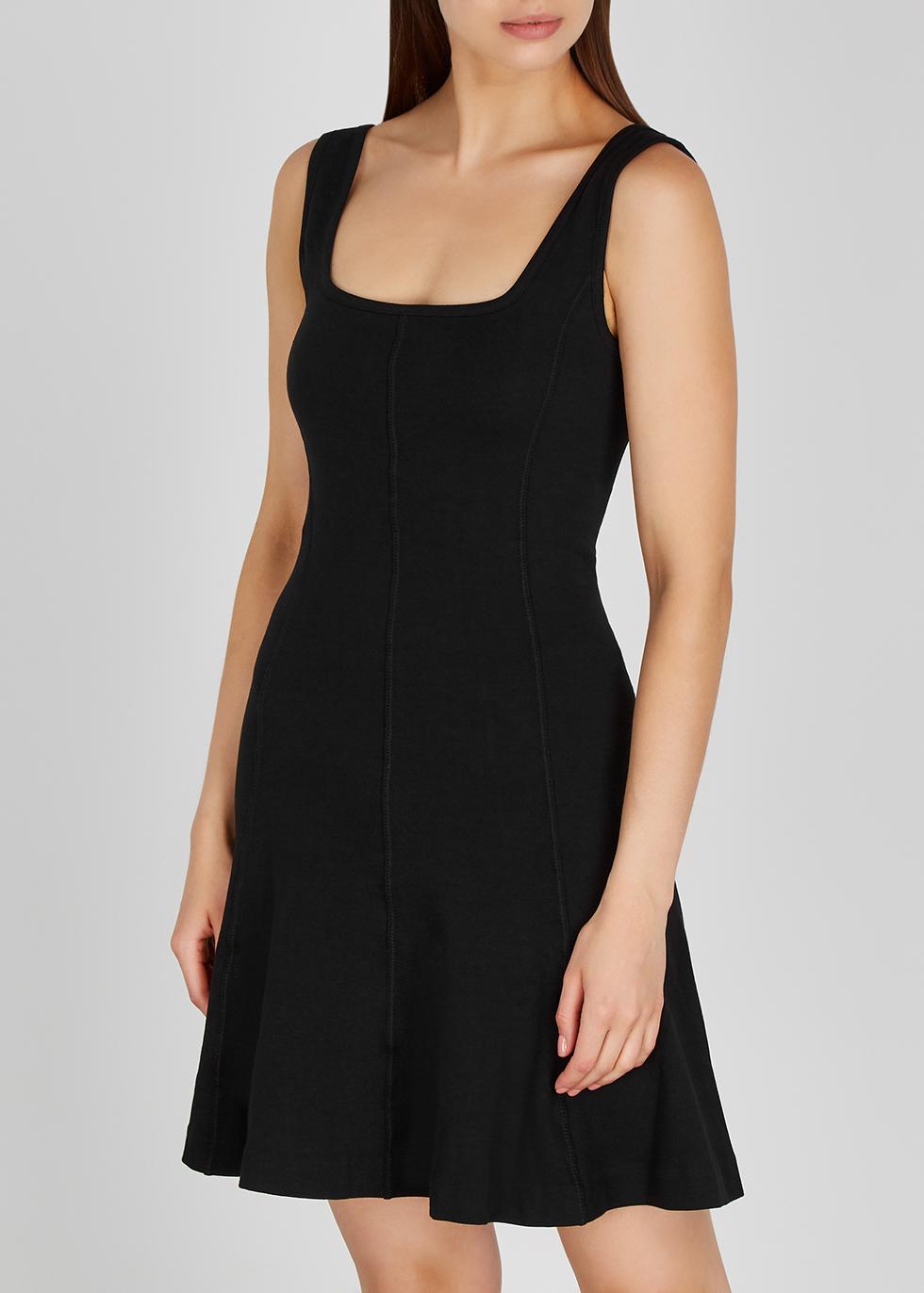 NINETY PERCENT Black Stretch-cotton Mini Dress - Lyst