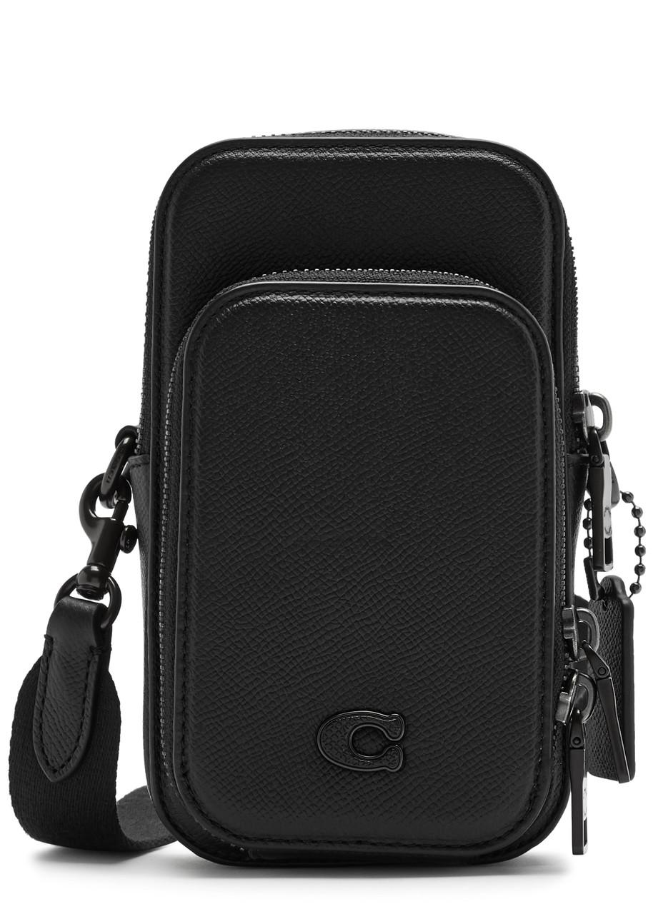 COACH Phone Crossbody Bag in Black | Lyst