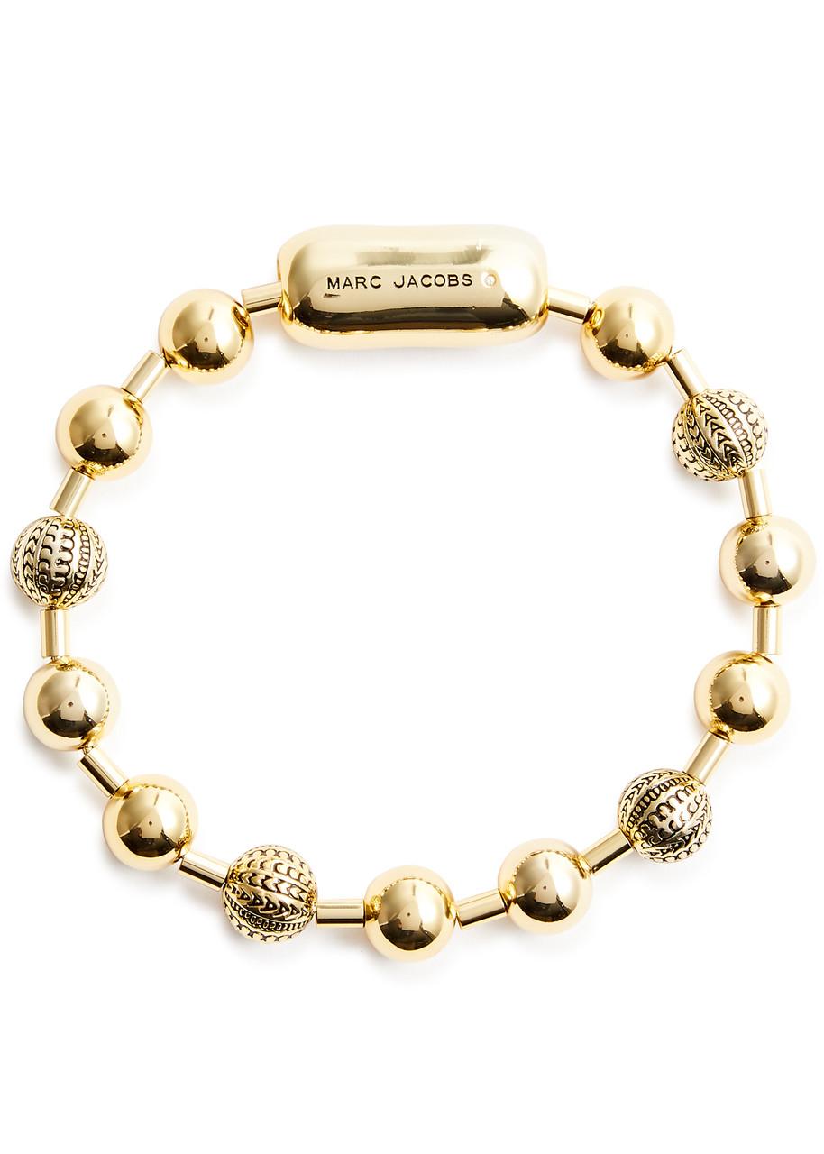 Marc Jacobs The Monogram Ball Chain Bracelet in Metallic | Lyst