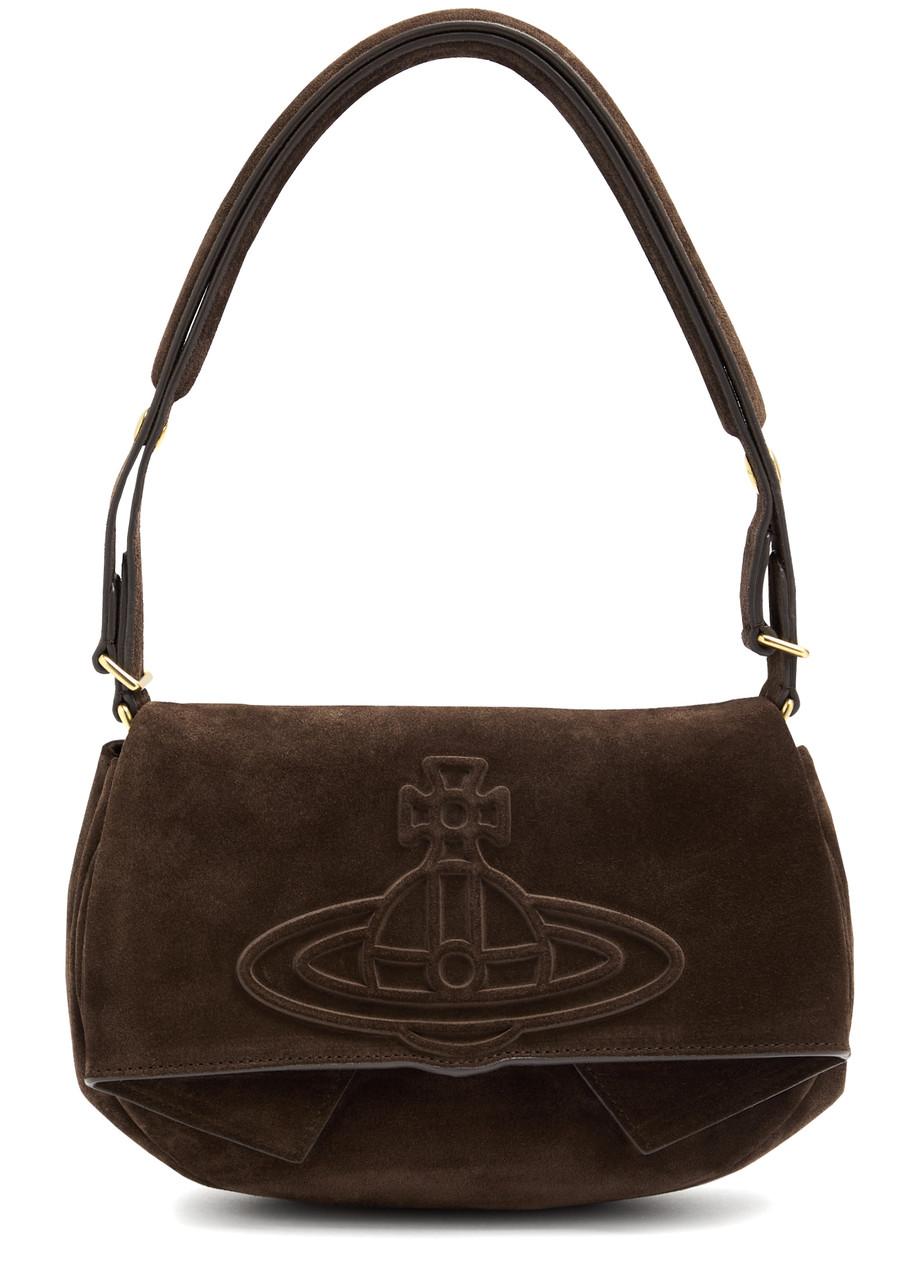 Vivienne Westwood Sadie Suede Shoulder Bag in Brown | Lyst