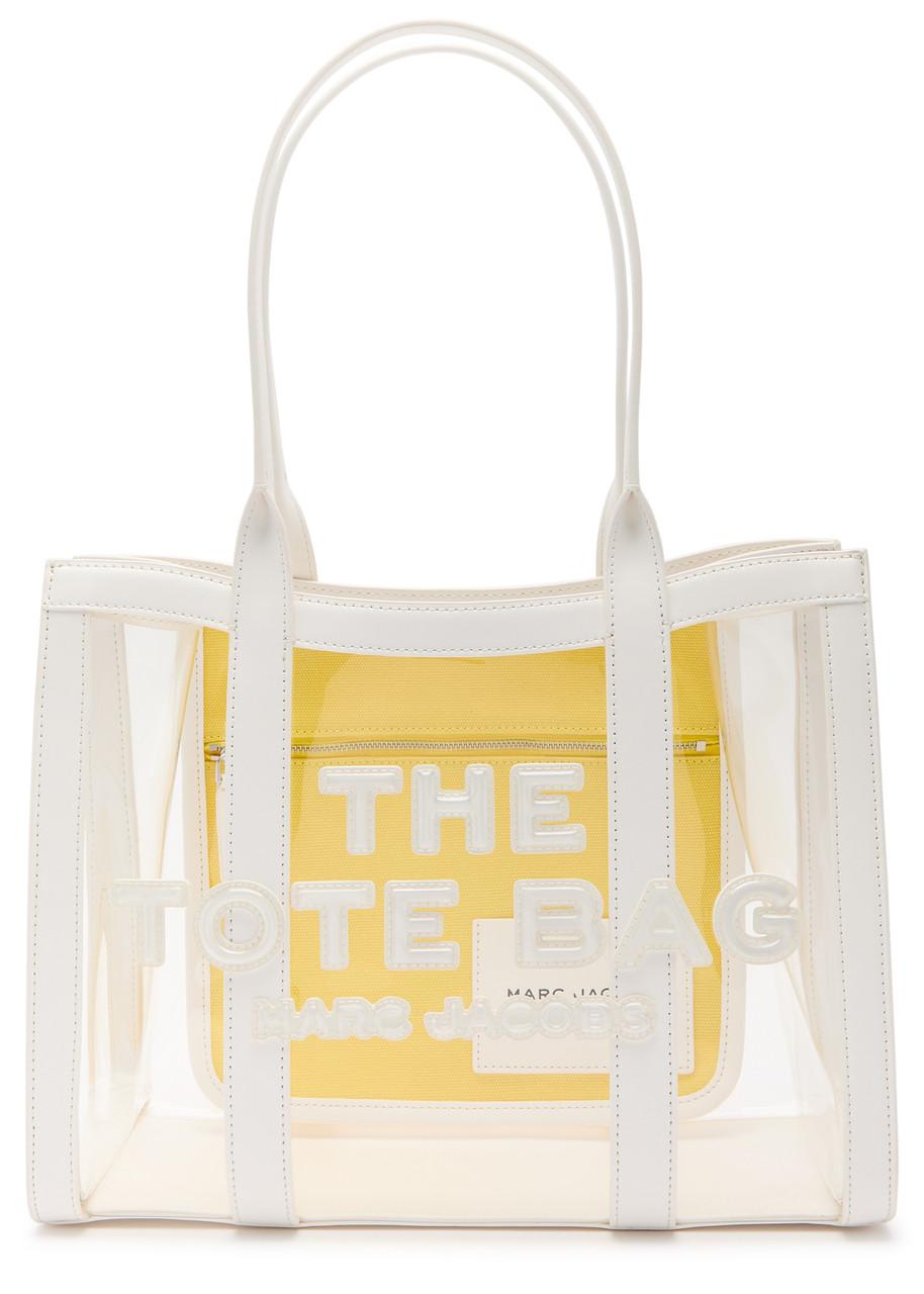 Marc Jacobs The Tote Medium Pvc And Leather Tote in White | Lyst
