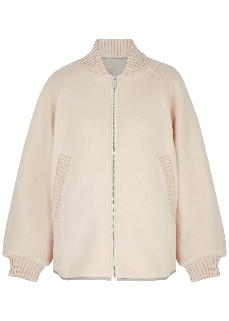 Varley Reno Reversible Felt Jacket in Natural | Lyst