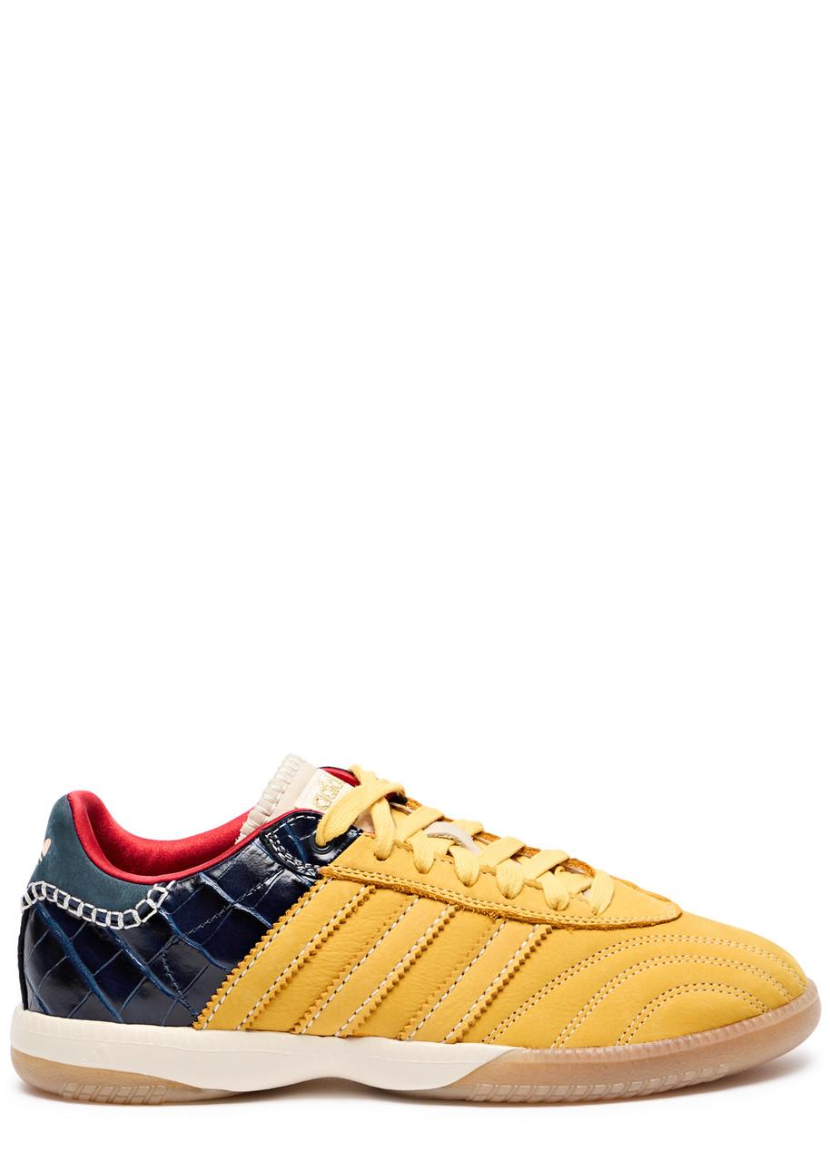 adidas Samba Panelled Suede Sneakers in Yellow | Lyst