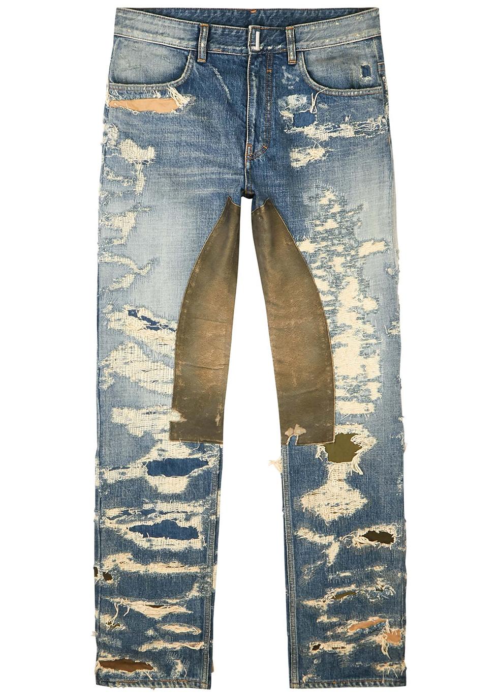 Professional Quality 4g Zip Denim Pants Black GivenchyMen Clothing ...