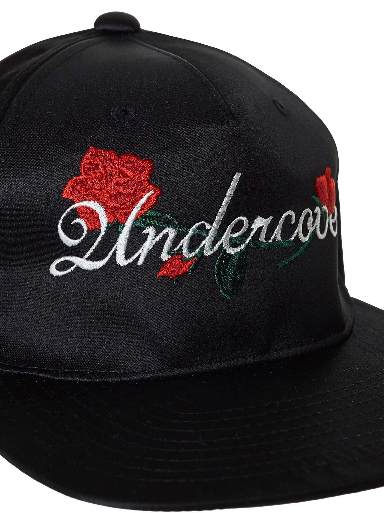 Undercover Silk Embroidered Logo Baseball Cap in b Black (Black) - Lyst