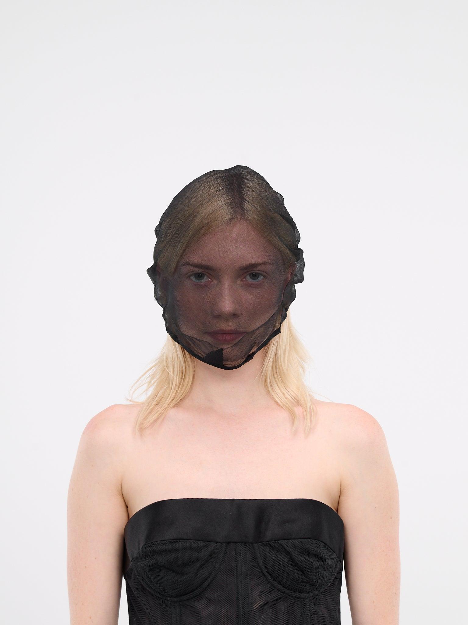 Maison Margiela Silk Mask in Black | Lyst