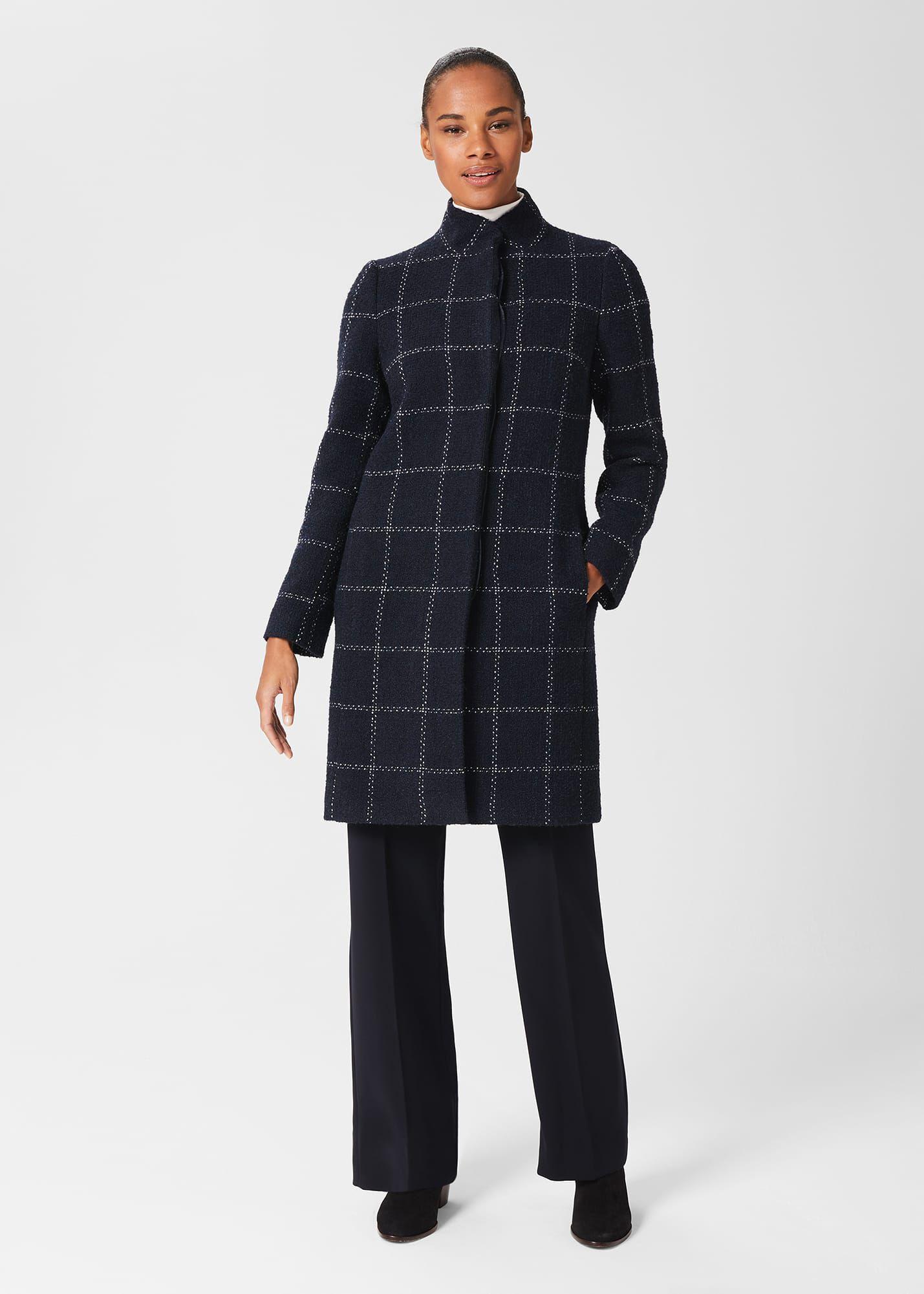 Lisa Wool Blend Check Coat | atelier-yuwa.ciao.jp