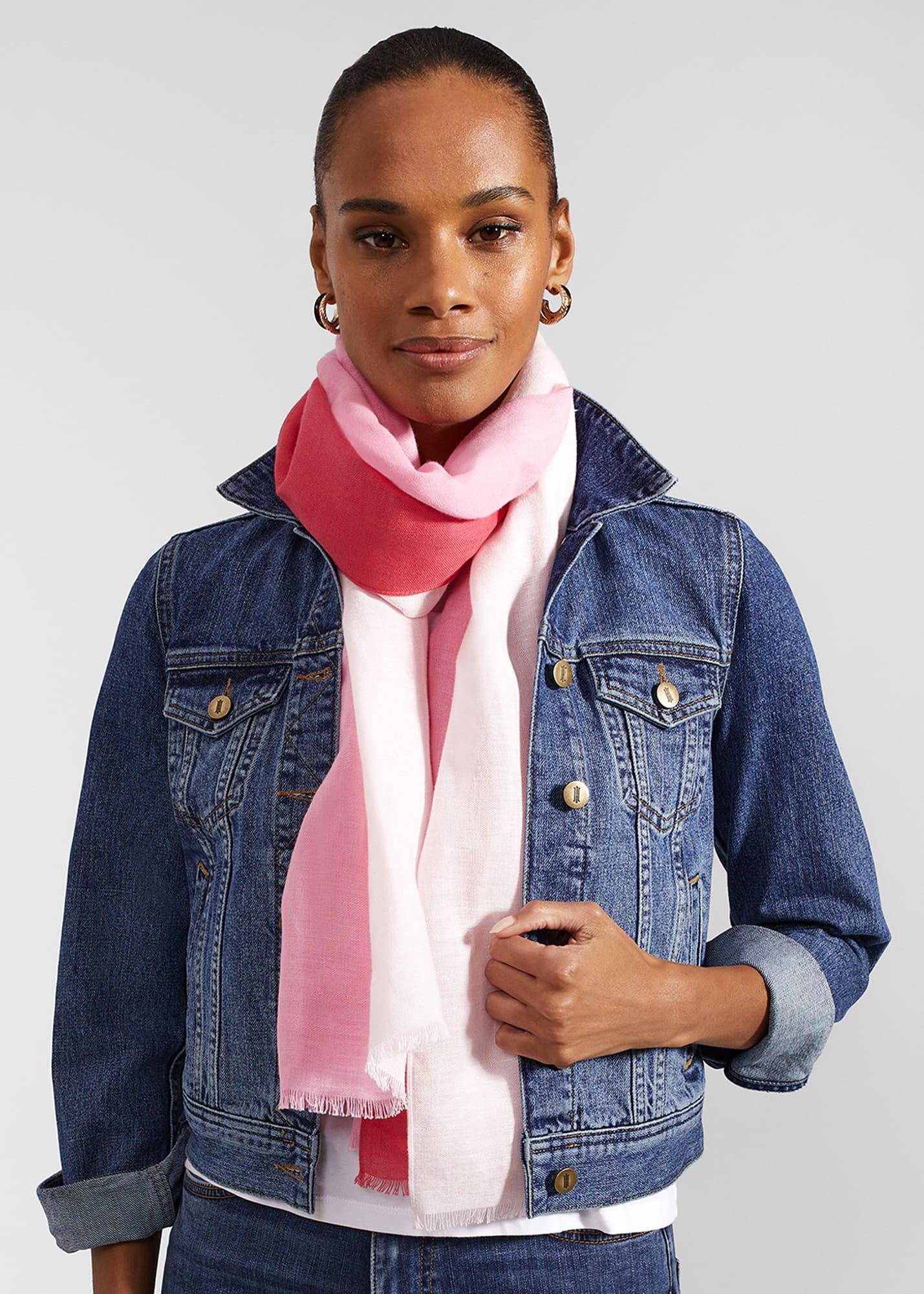Linen blend scarf store