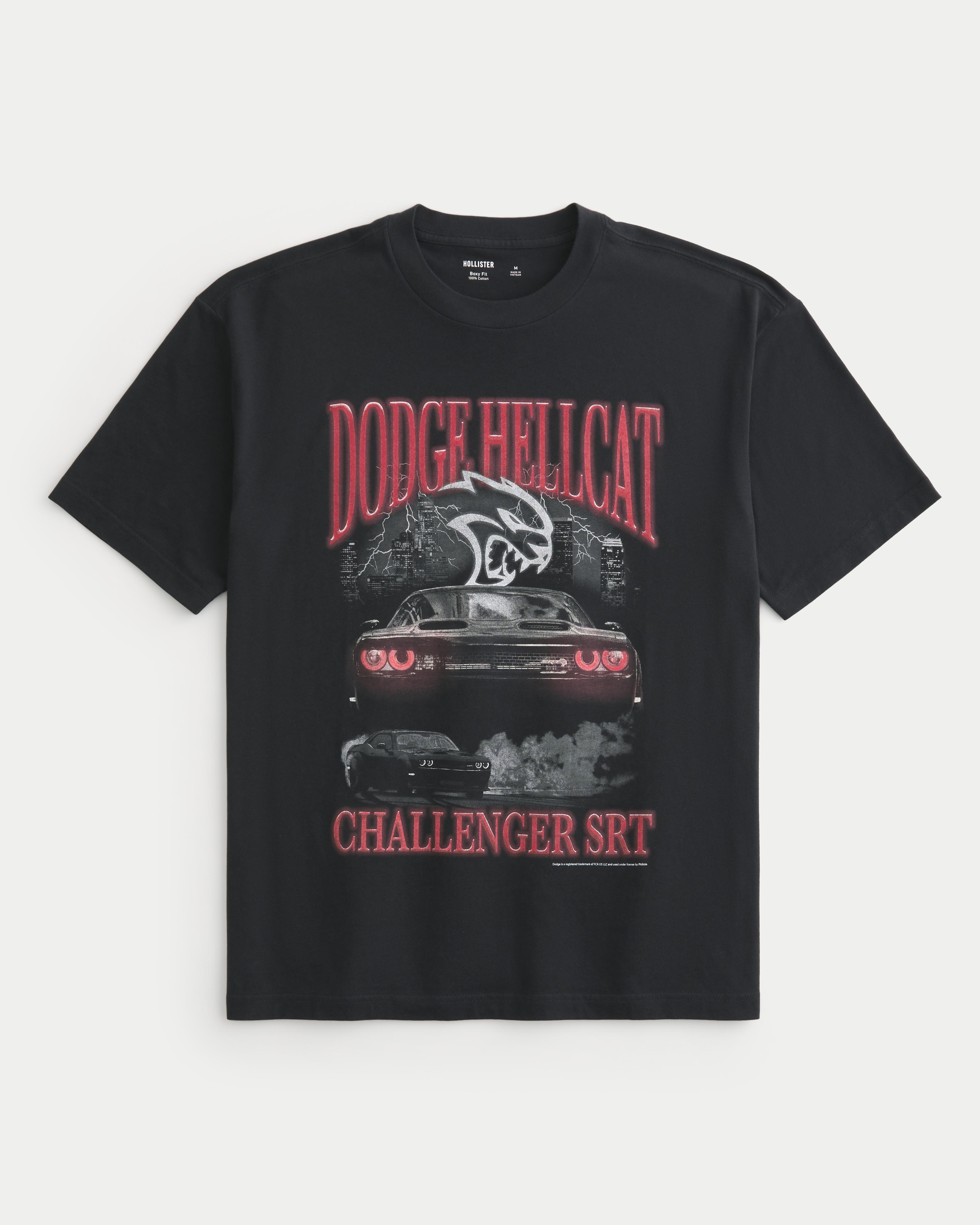 Hollister Boxy Dodge Hellcat Graphic Tee in Black for Men | Lyst UK