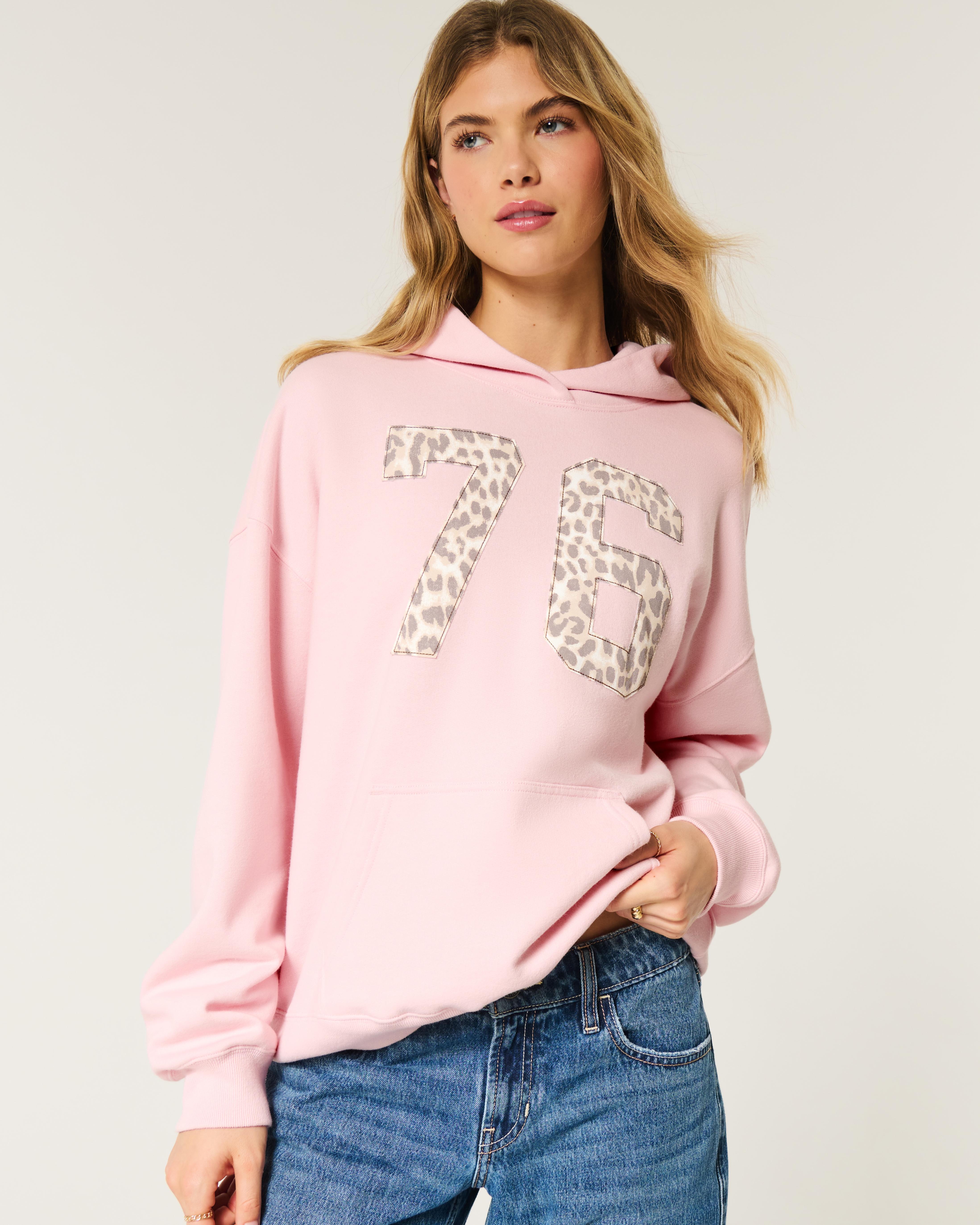 Baby pink hollister hoodie store